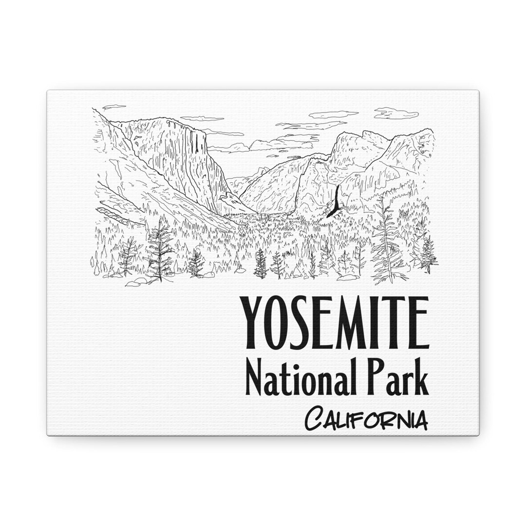 Yosemite National Park Canvas Gallery Wrap California National Parks ...
