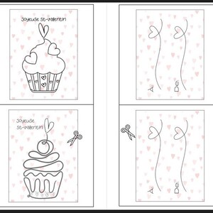 Cartes De St-valentin En Français, à Vous D'y Ajouter Vos Couleurs ...