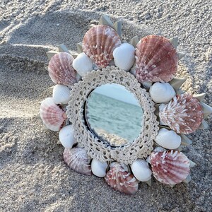 Coquette Mermaid Shell Mirror - Etsy