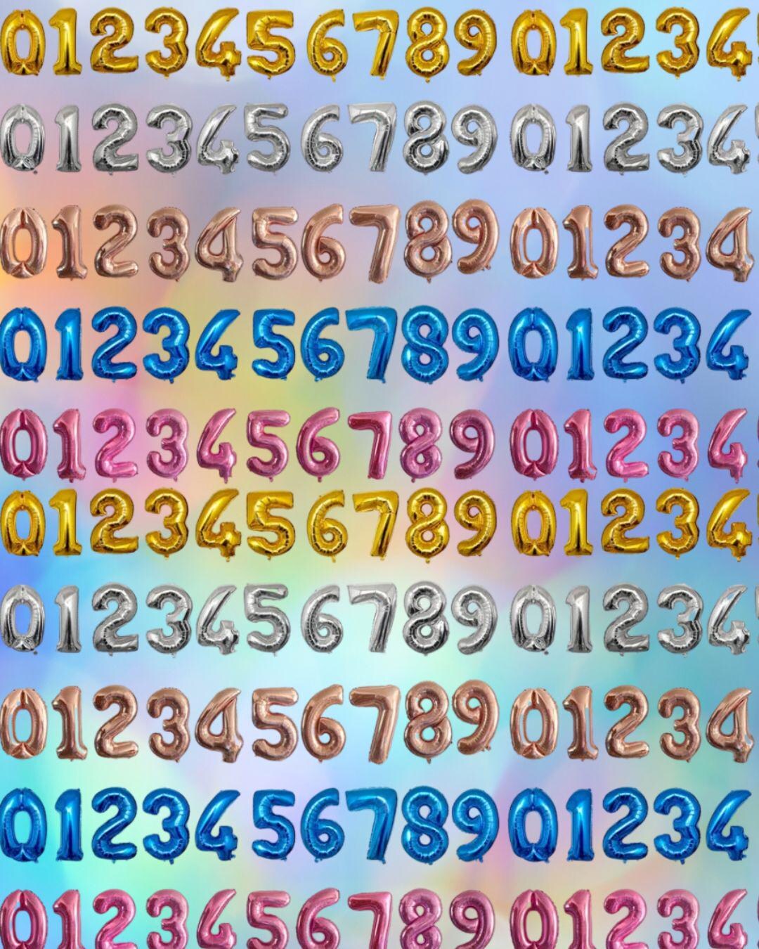 Number Foil Balloons - Foil Balloons - XTRA LARGE 32 Inch - Etsy