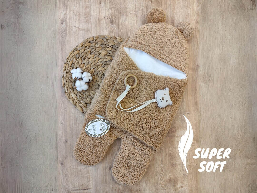 Baby Bear Fleece Swaddle Soft Baby Wrap Baby Bear Blanket Soft Baby ...