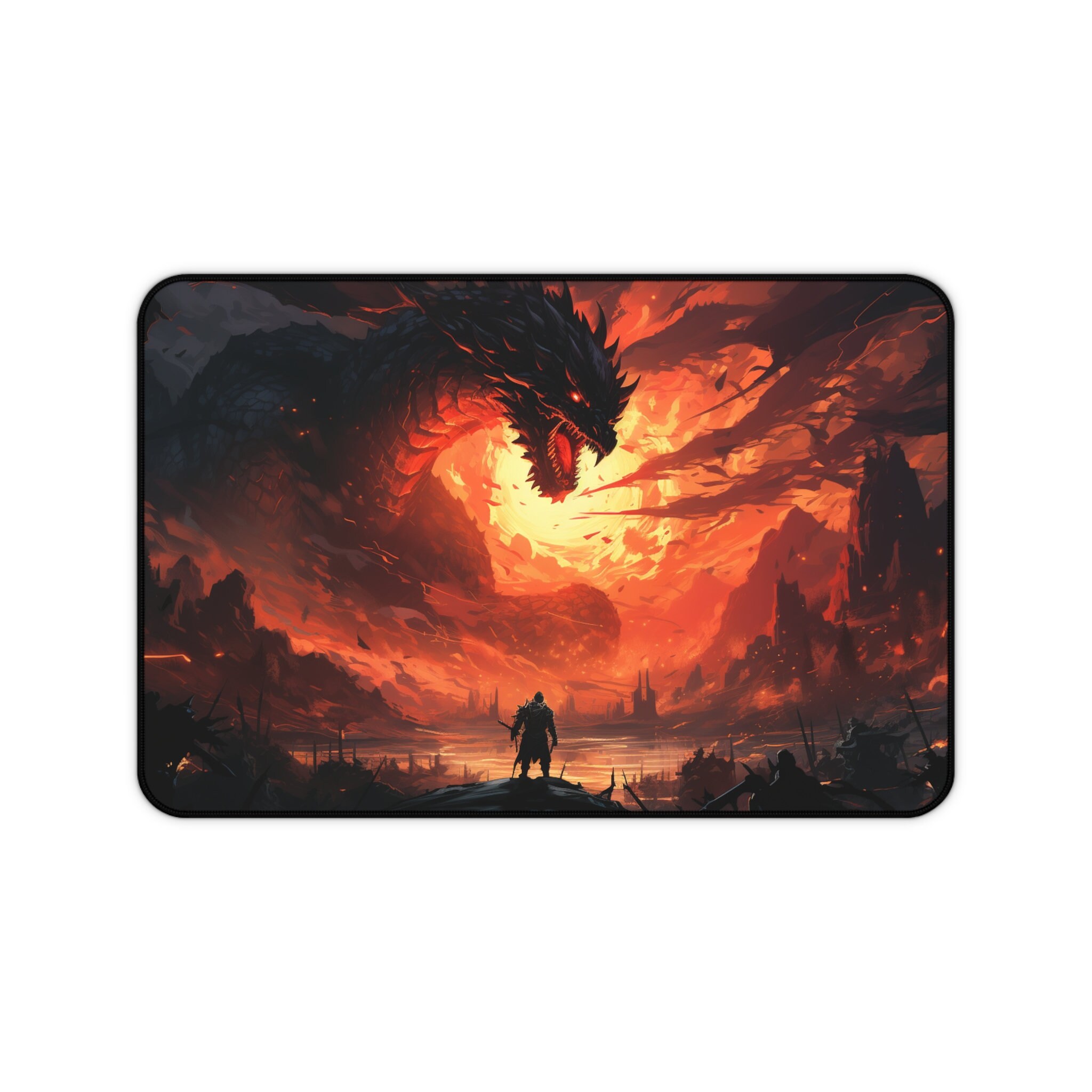 Draconic Destruction High Fantasy Desk Decor Gaming Desk - Etsy