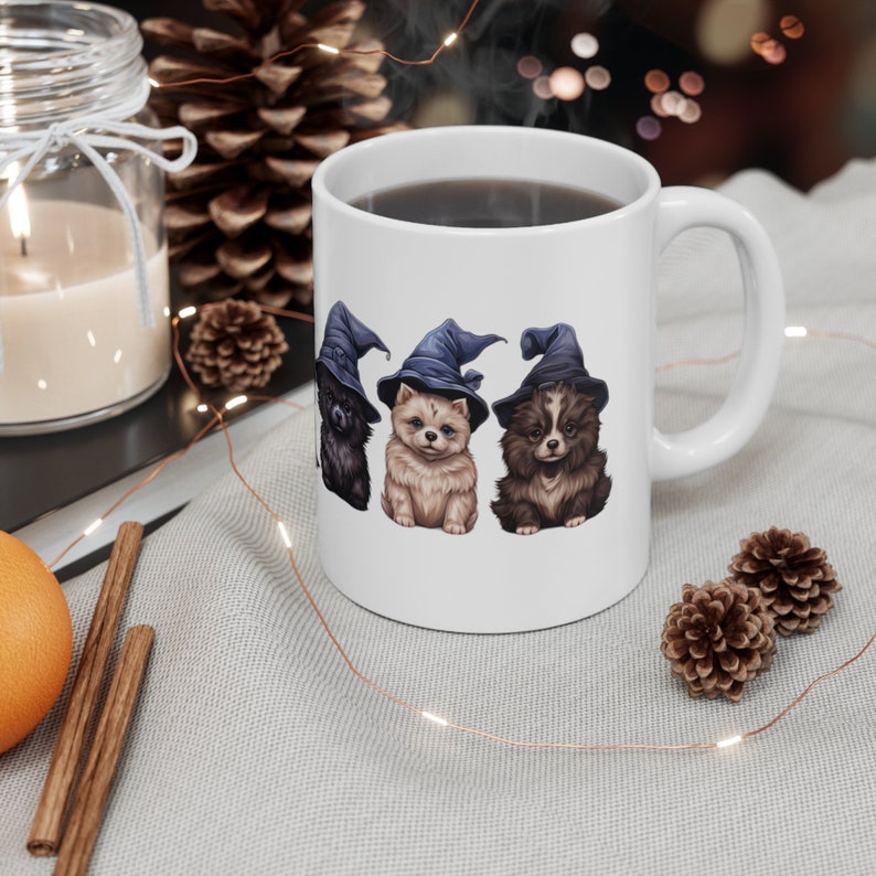 Enchanted Paws Mug Wizard-inspired Ceramic Mug Magical Dog - Etsy