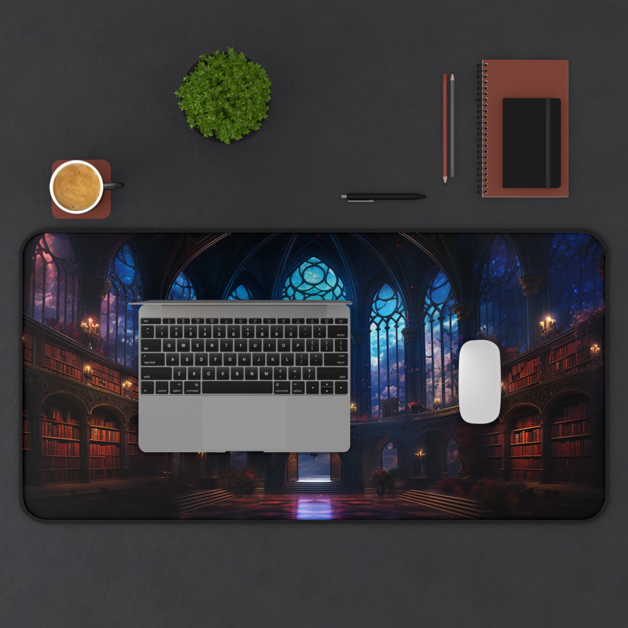 Astronomer's Library Fantasy Academia Aesthetic Desk Decor Gaming Desk ...