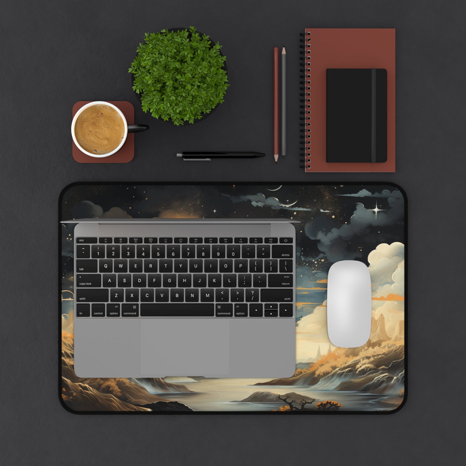 Moonlit Valley Fantasycore Aesthetic Desk Decor Gaming Desk Accessories ...