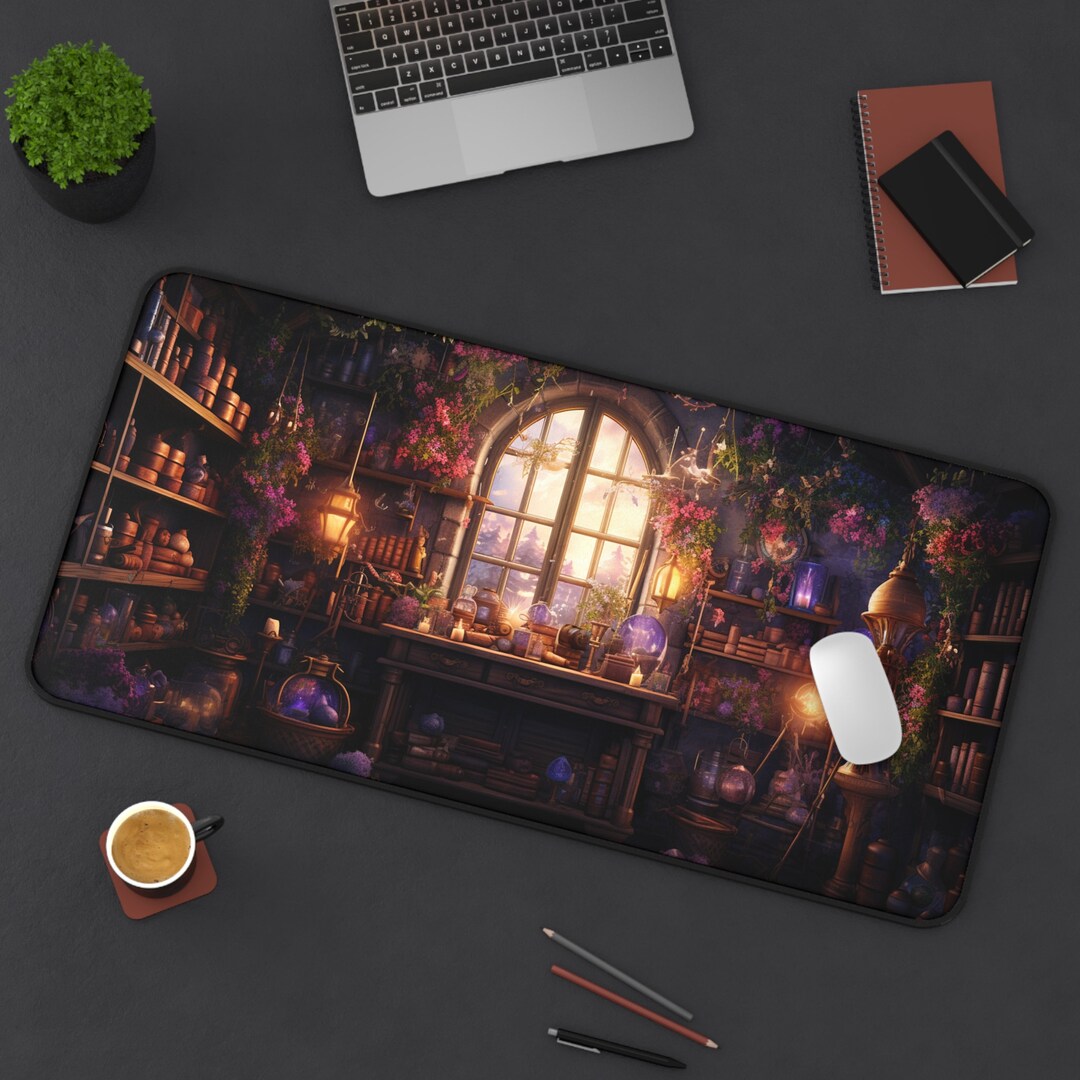 Witches' Study | Dark Academia Aesthetic Desk Decor | Gaming Desk ...