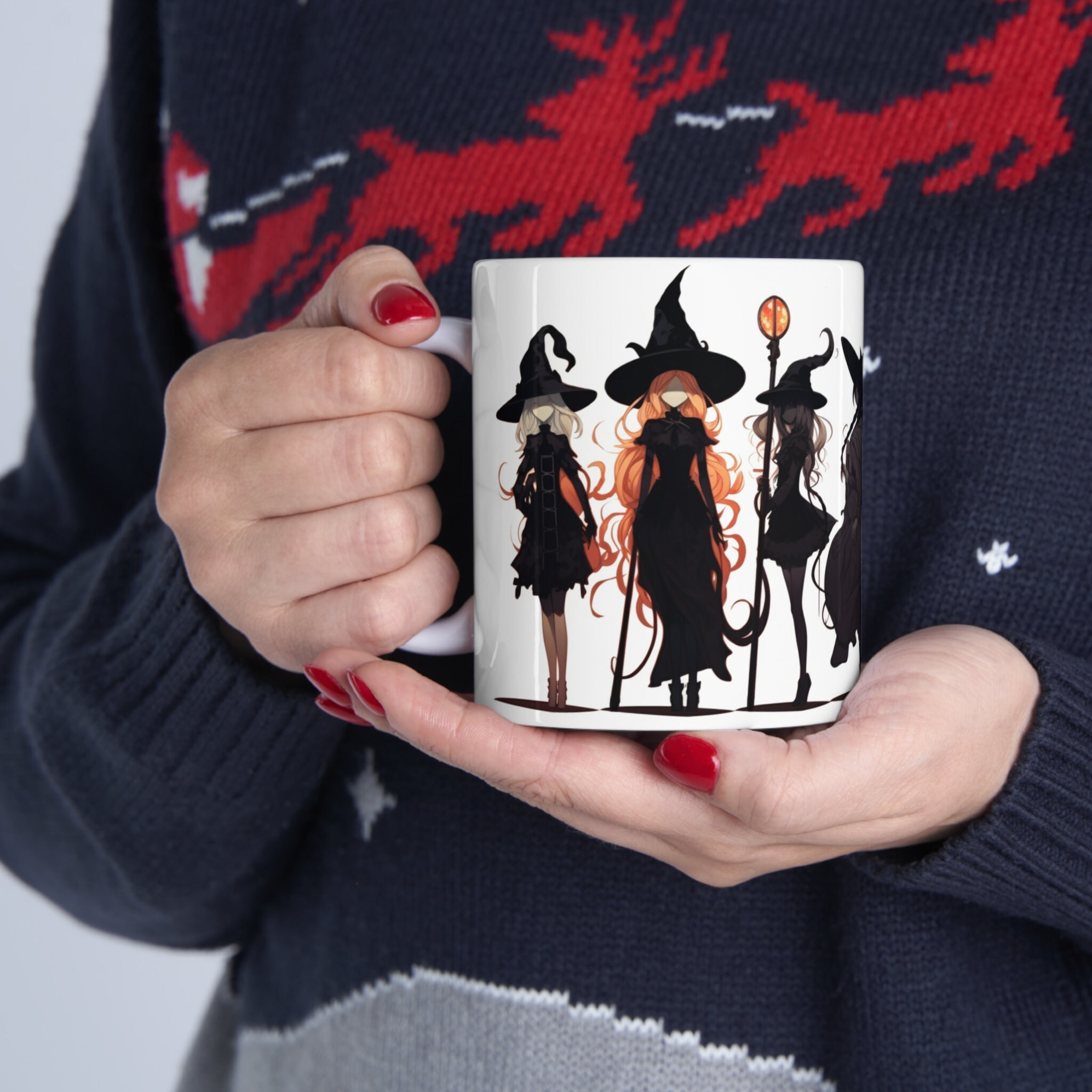 Wicked Mug of the West Mystic Spellcaster Ceramic Mug, Magical Symbols ...