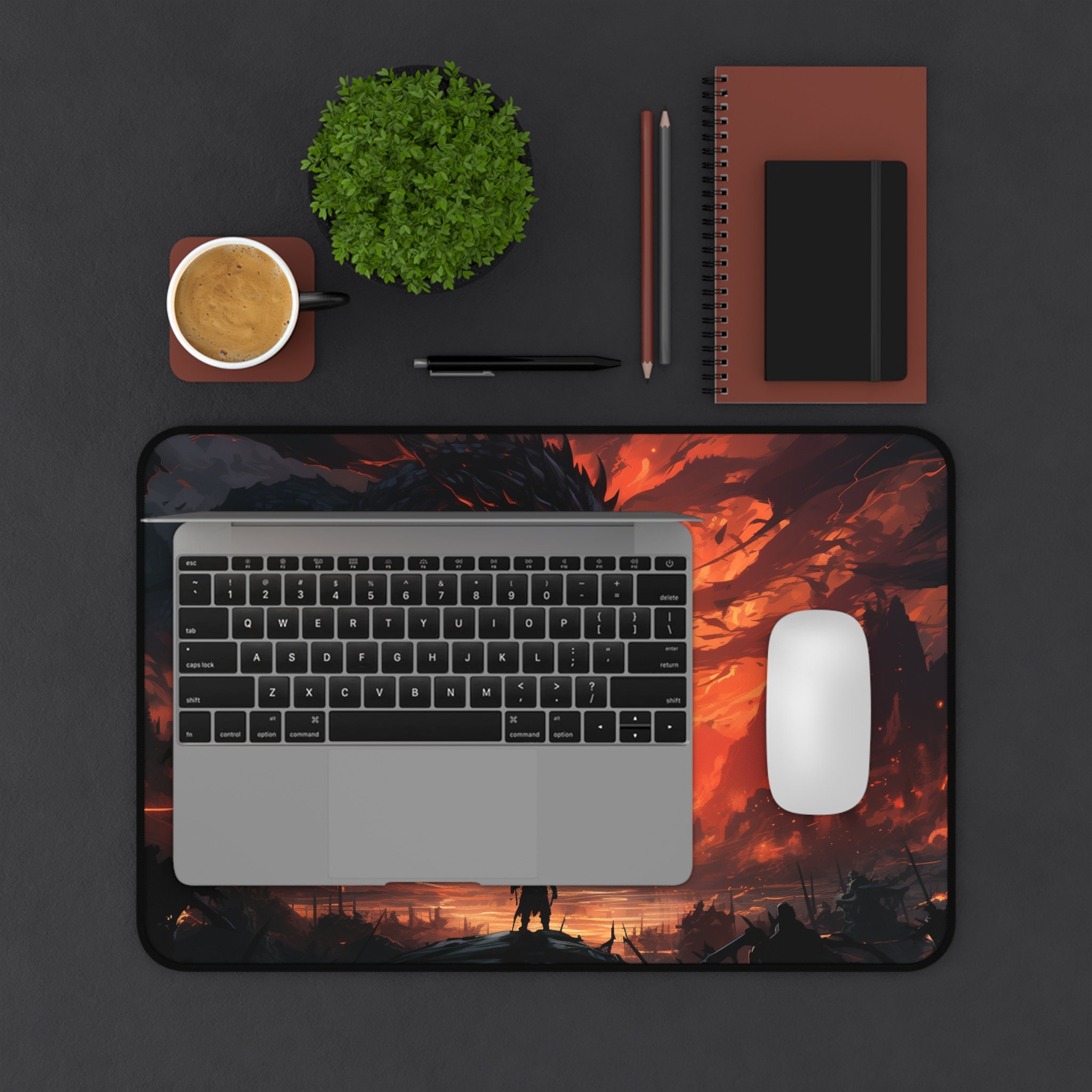 Draconic Destruction High Fantasy Desk Decor Gaming Desk - Etsy