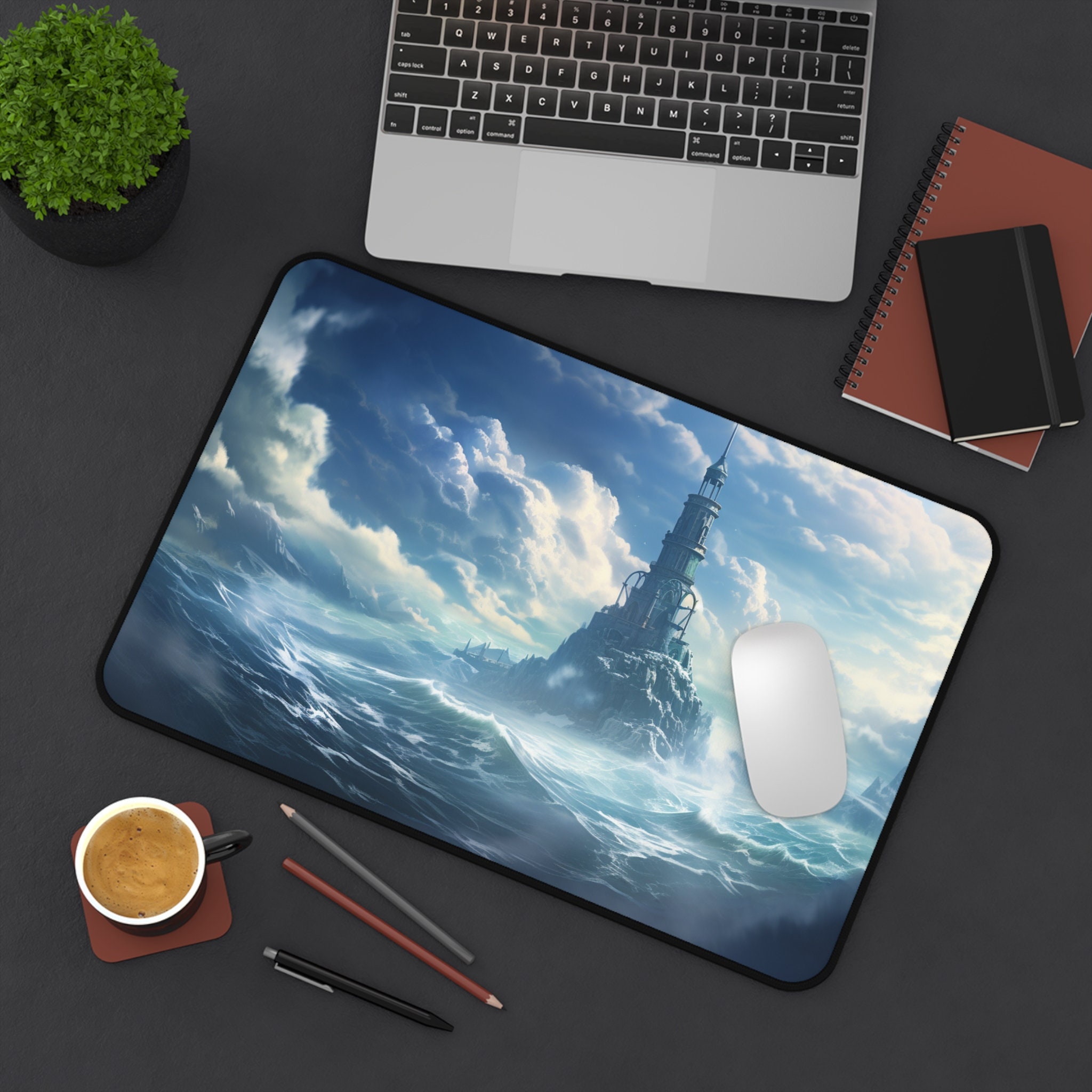 Wizarding Tower High Fantasy Aesthetic Desk Decor Gaming Desk ...