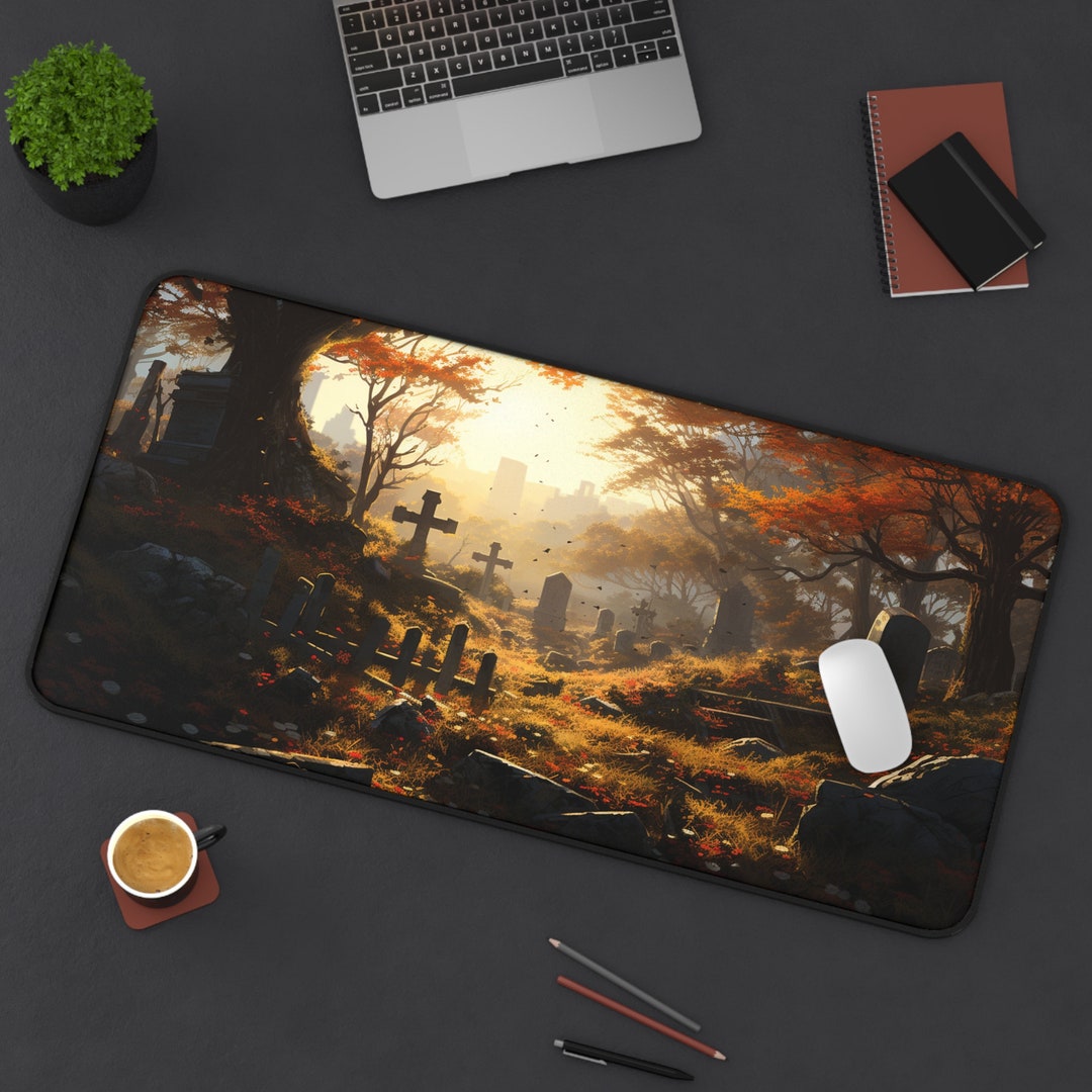 Wistful Cemetery | Forestcore Aesthetic Desk Decor | Gaming Desk ...