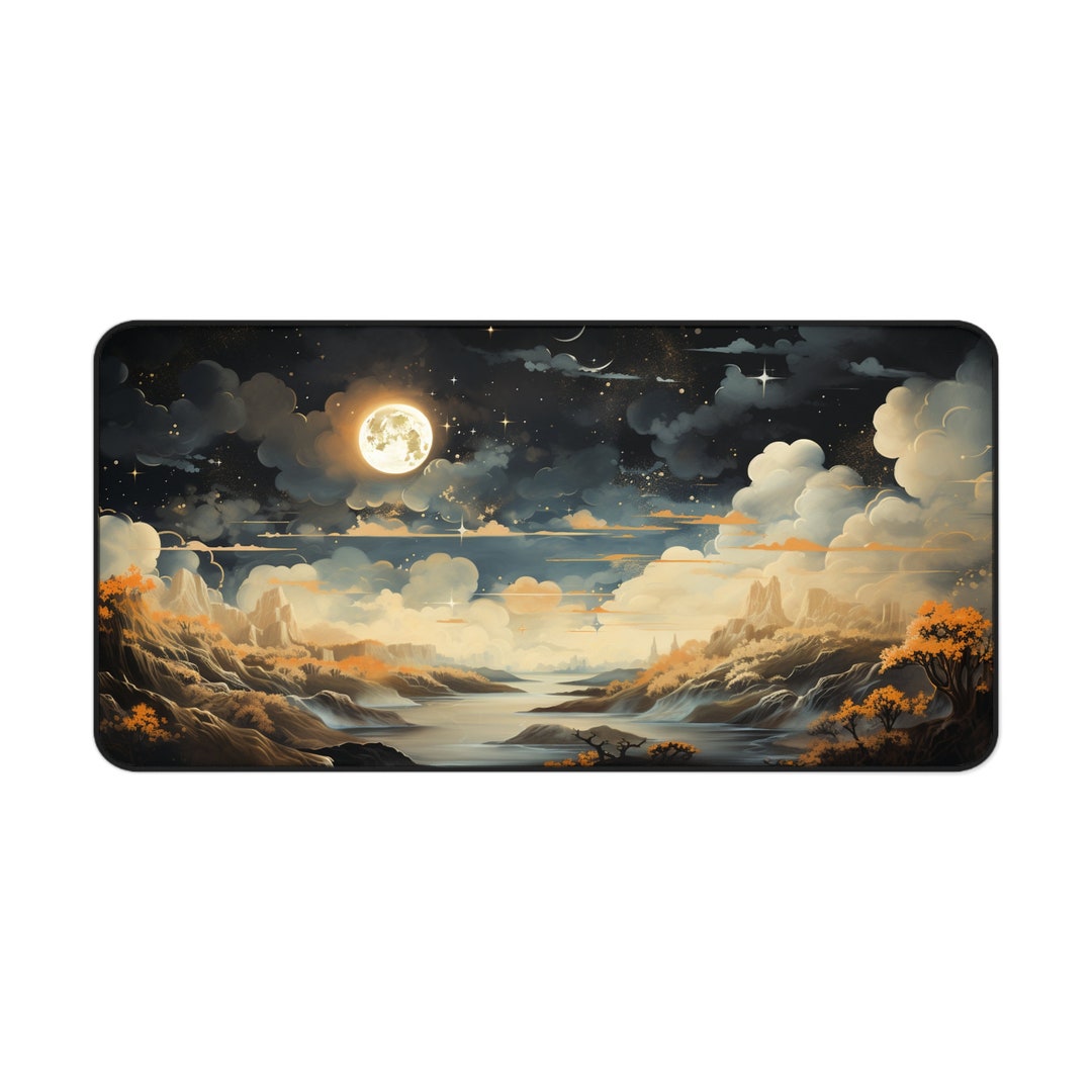 Moonlit Valley | Fantasycore Aesthetic Desk Decor | Gaming Desk ...