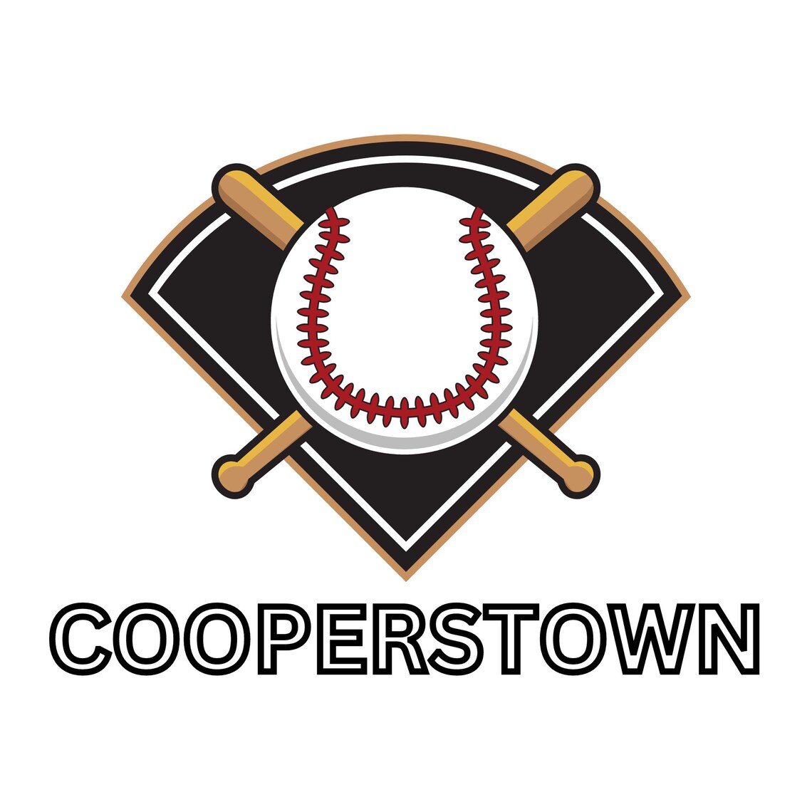 Cooperstown Baseball SVG 12U Baseball - Etsy