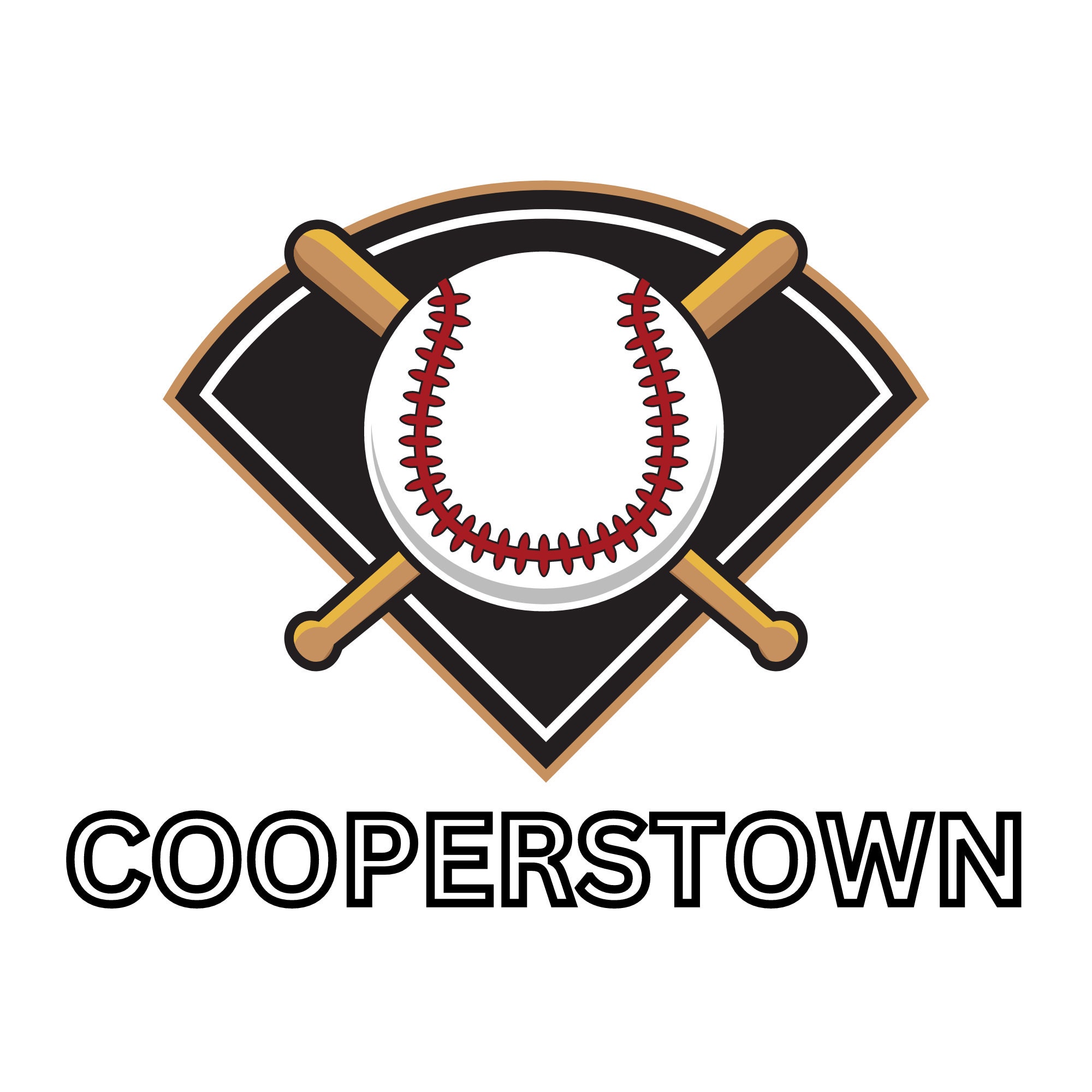 Cooperstown Baseball SVG 12U Baseball - Etsy