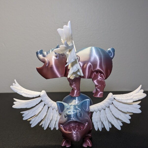 Flying Pig Print - Etsy