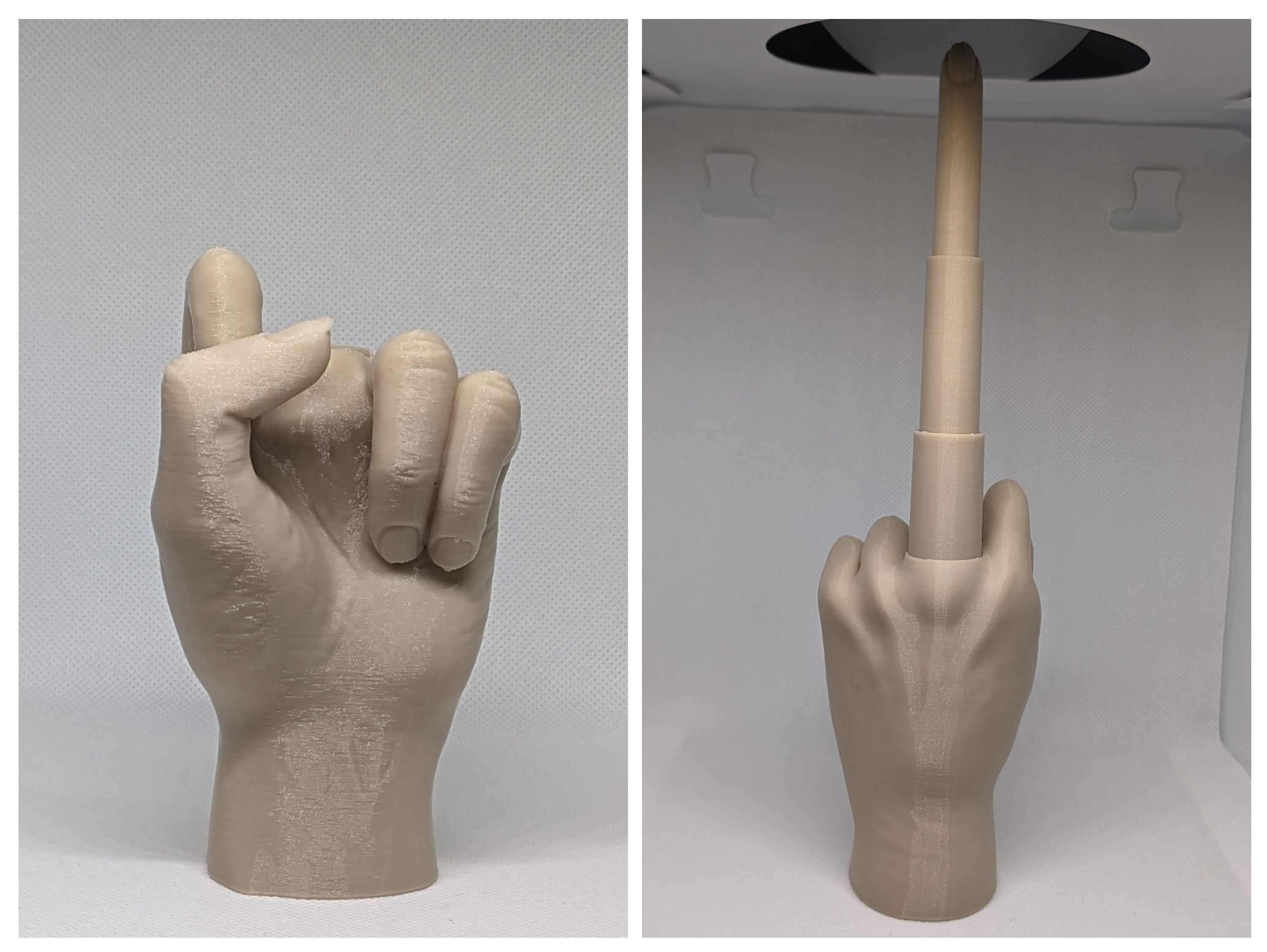 3D Printed Middle Finger Collapsible - Etsy