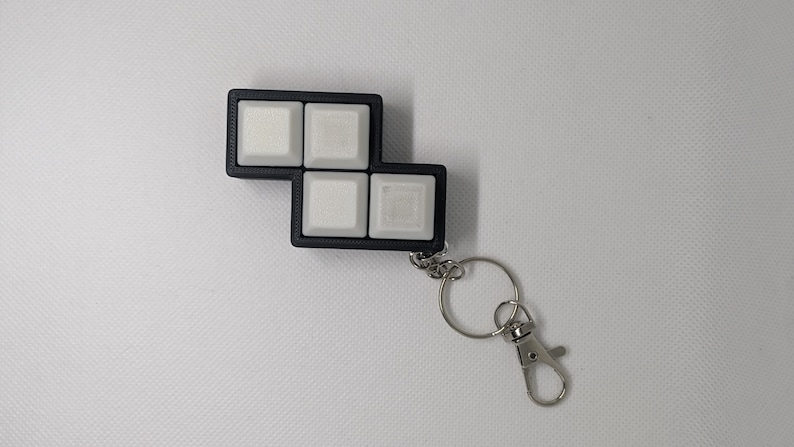 Custom Fidget Clicker 4 Key Fidget Keychain 3D Printed 4 Styles ASMR ...