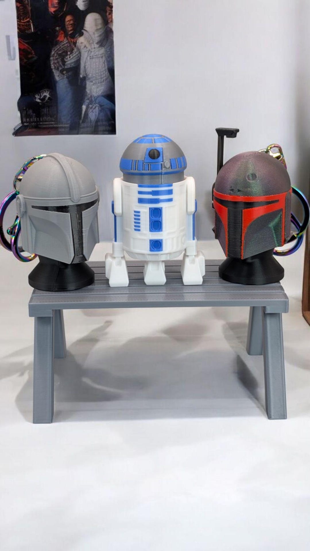 Star Wars Fidget Clicker: 3D Printed Mando, Boba Fett, R2-D2 - Etsy