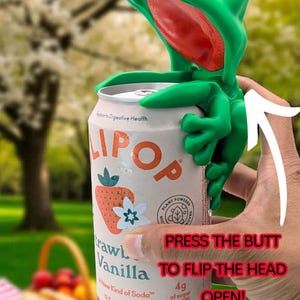 3D Printed Frog Soda Can Cover: Funny Novelty Drink Hugger - Etsy