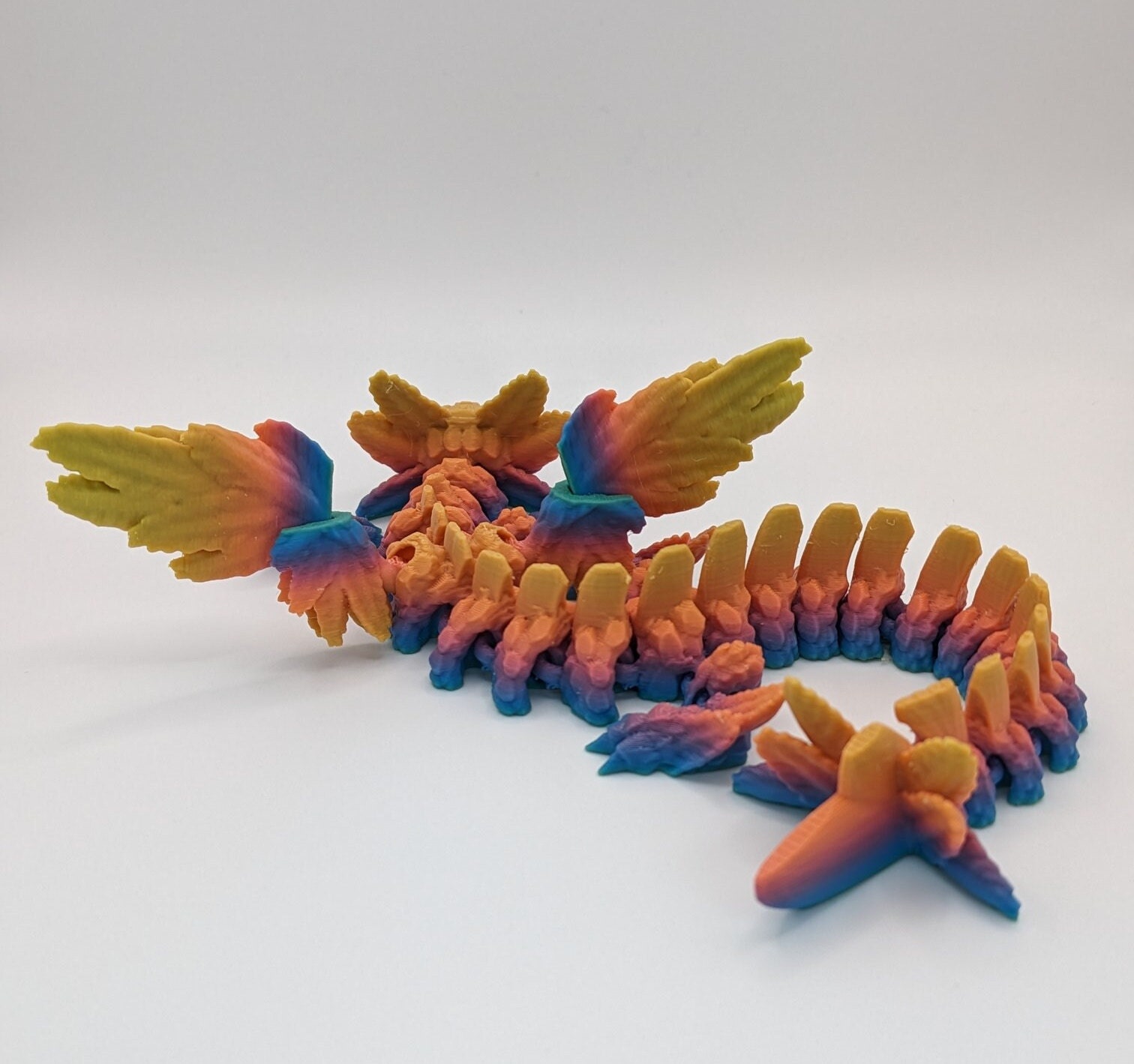 Axolotl Winged Dragon Cinderwing Dragon Desk Toy 3d Printed Axolotl ...