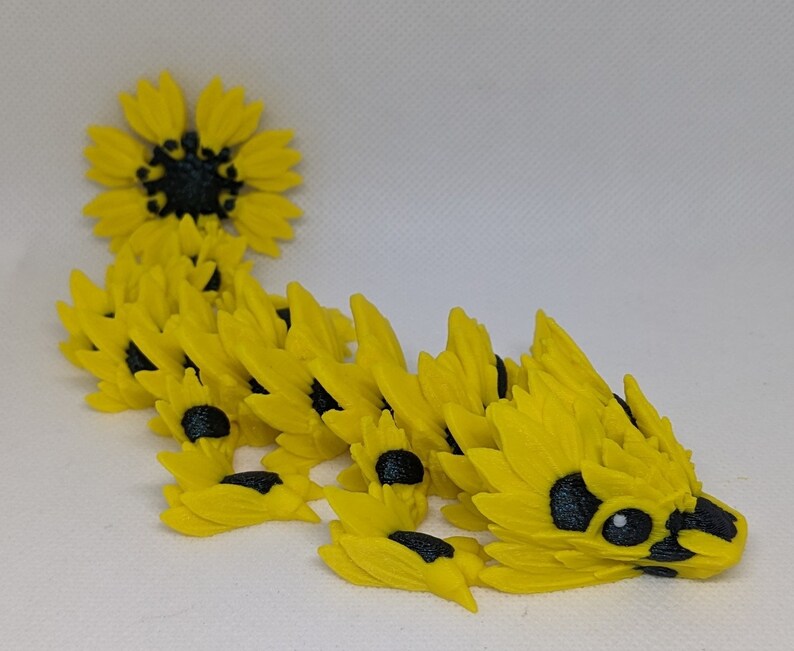 Articulating Baby Sunflower Dragon by Cinderwing Winged and Wingless ...
