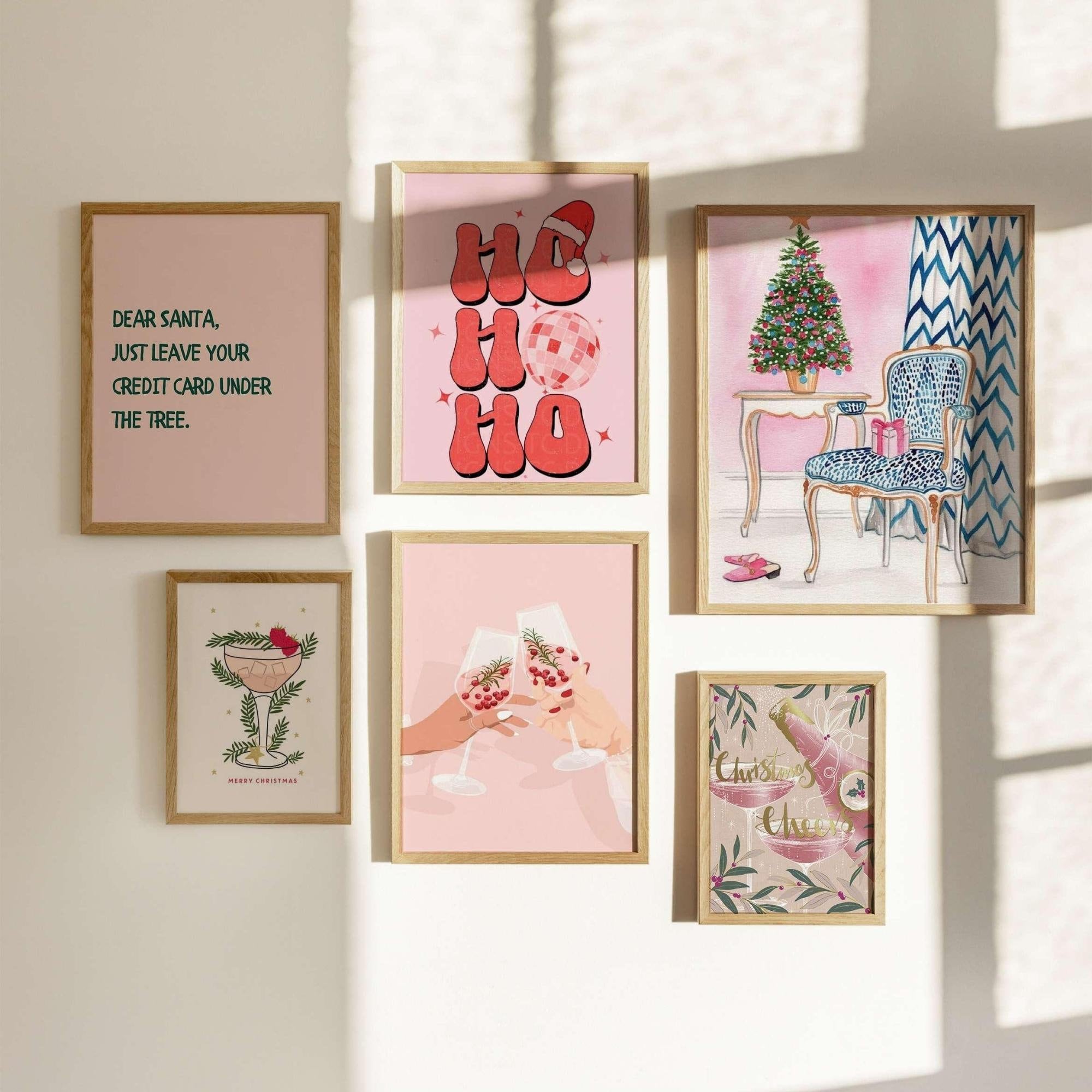 Set of 25 Christmas Holiday Prints Holiday Decor Art Print Christmas ...