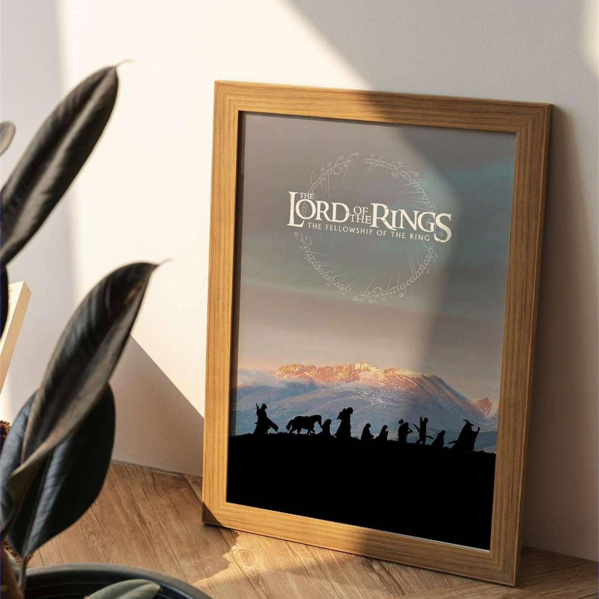 Lord of the Rings Poster LOTR Art Print Movie Wall Art Middle Earth ...