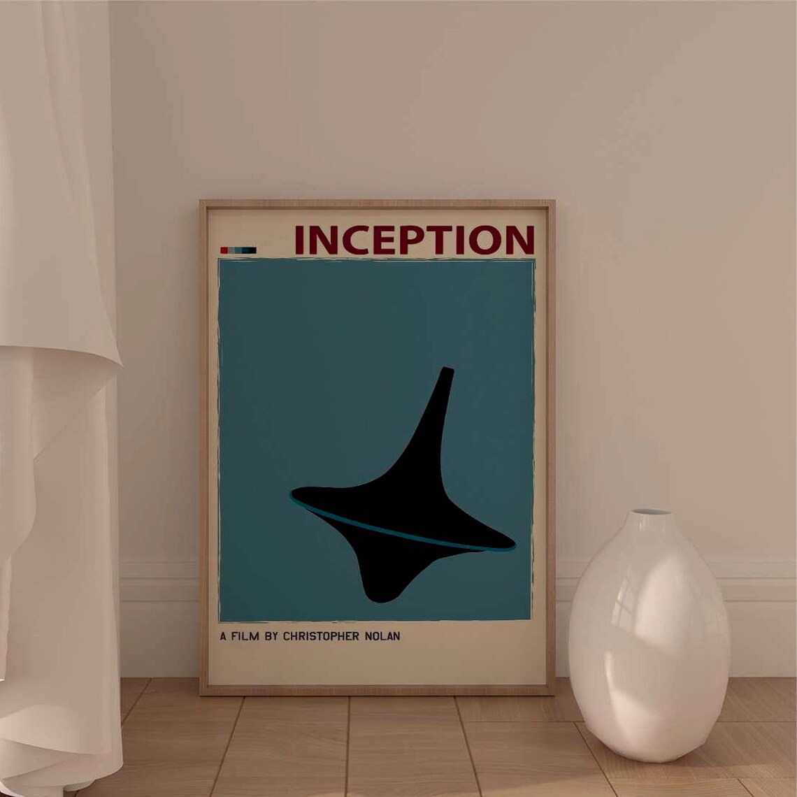 Inception Movie Poster Abstract Art Print Movie Wall Art Aesthetic ...