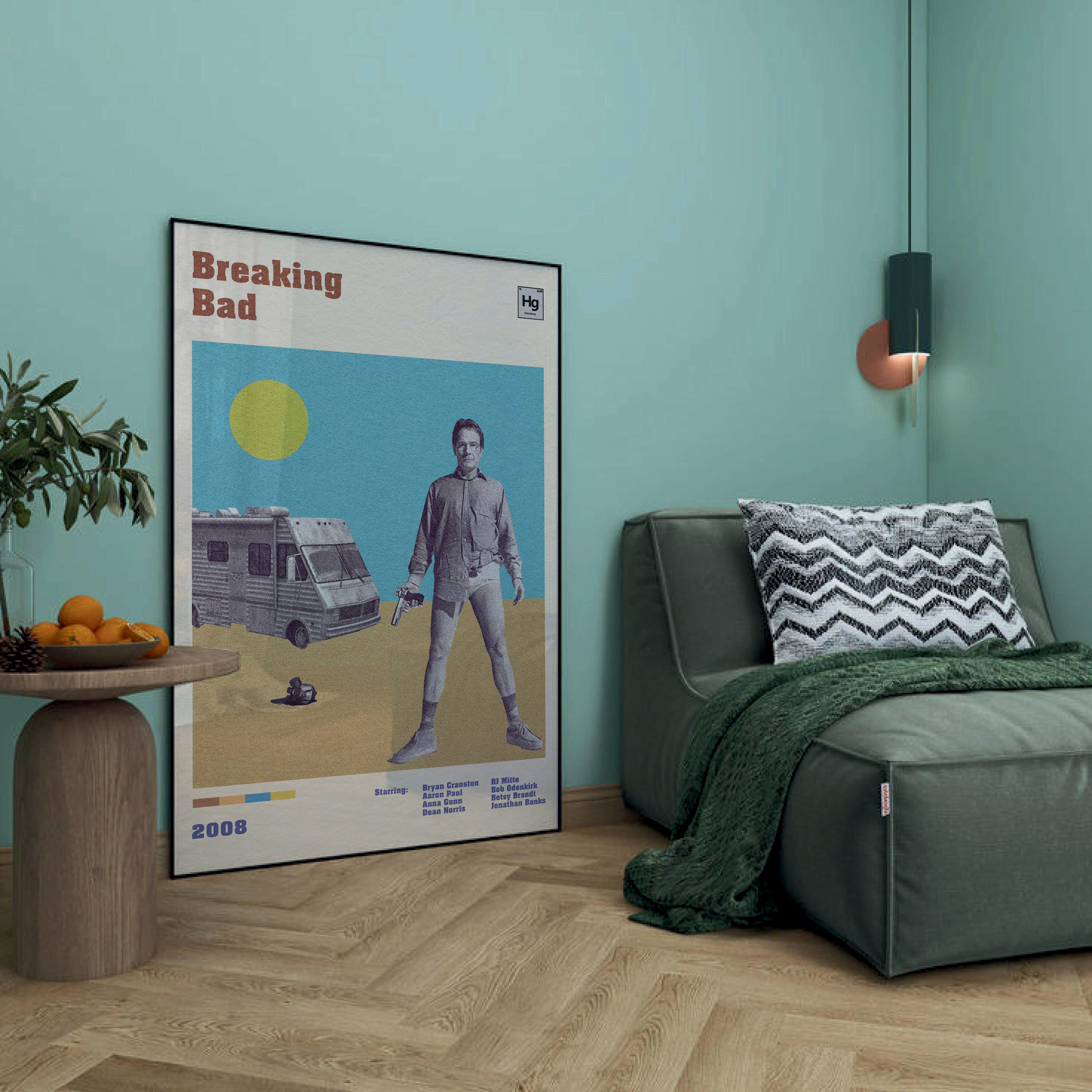 Breaking Bad Poster Tv Series Art Print Mid-century Poster Digital ...
