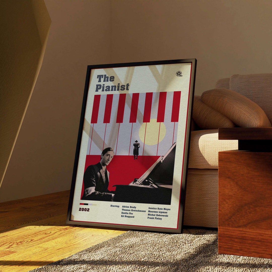 The Pianist Movie Poster: Roman Polanski Film, Retro Wall Art (digital ...