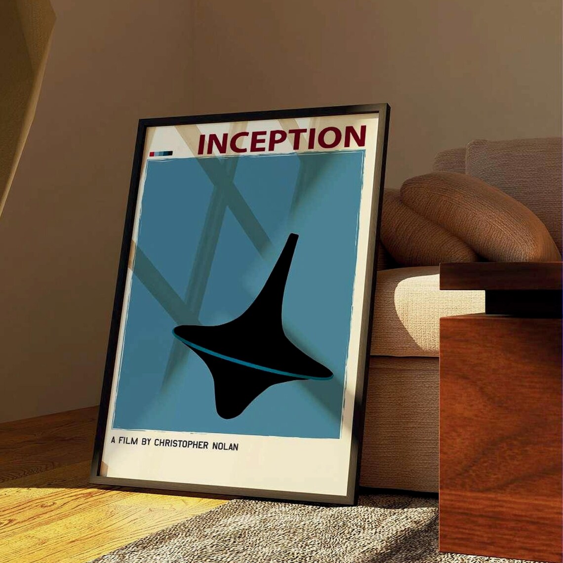 Inception Movie Poster Abstract Art Print Movie Wall Art Aesthetic ...