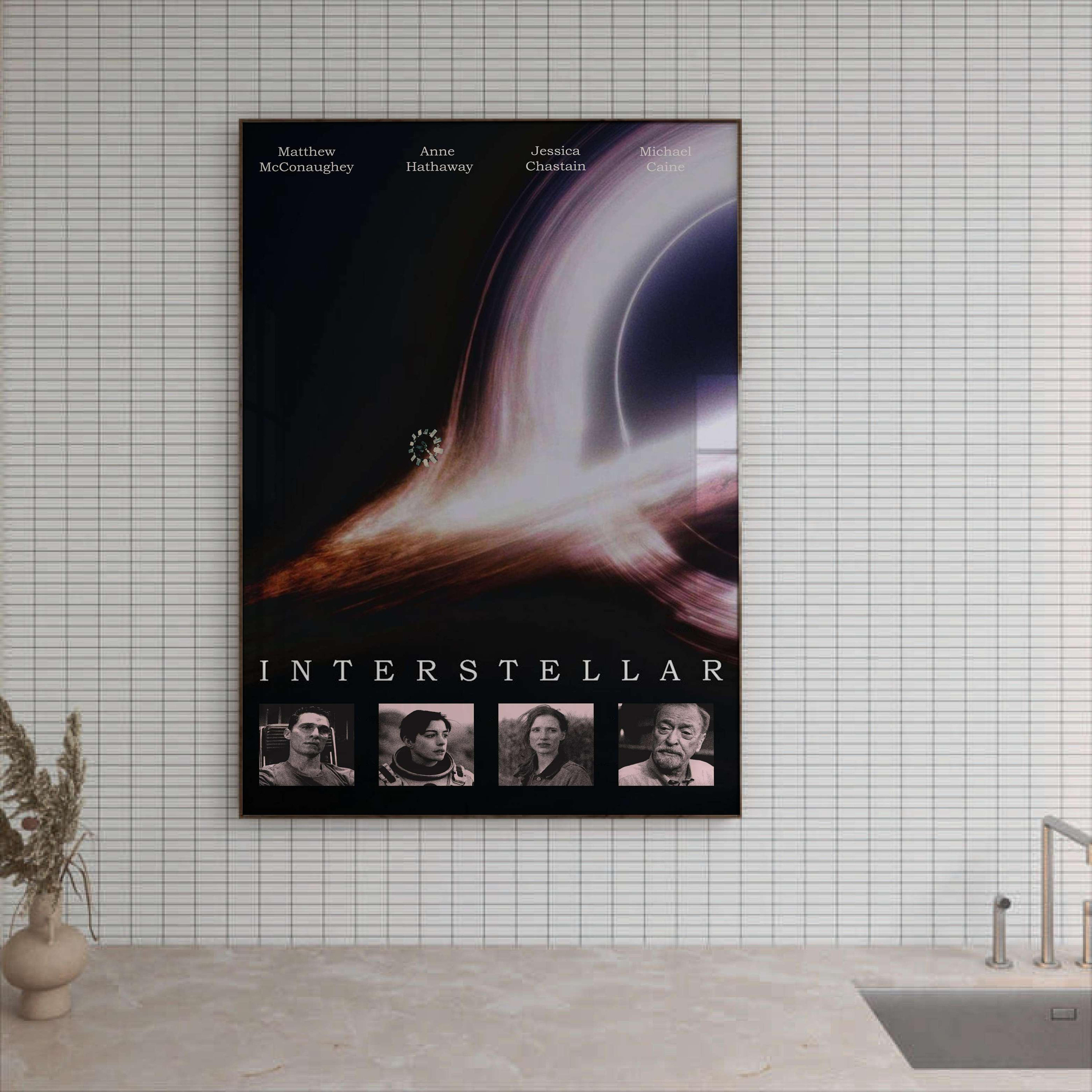 Interstellar Poster, Movie Wall Art, Christopher Nolan,cult Movie ...