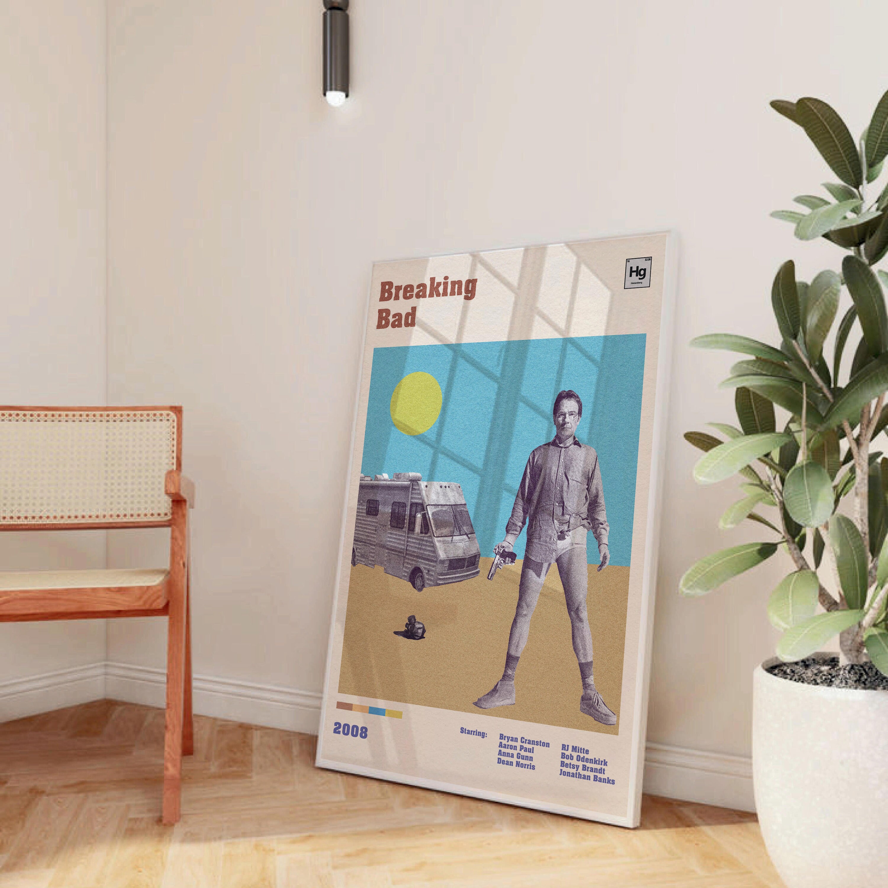 Breaking Bad Poster Tv Series Art Print Mid-century Poster Digital ...