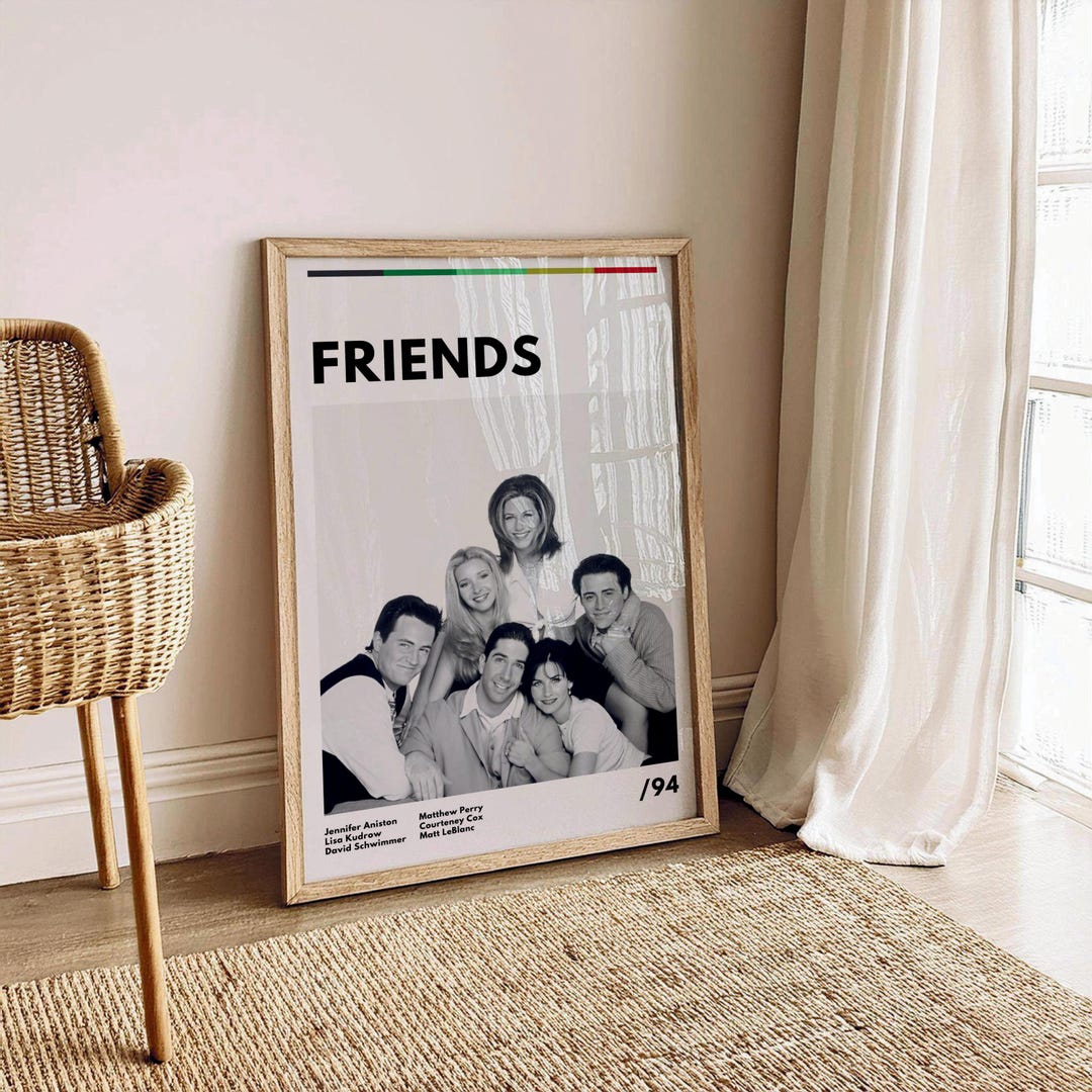 Friends TV Show Poster: 90s Sitcom Minimalist Art (digital Print) - Etsy