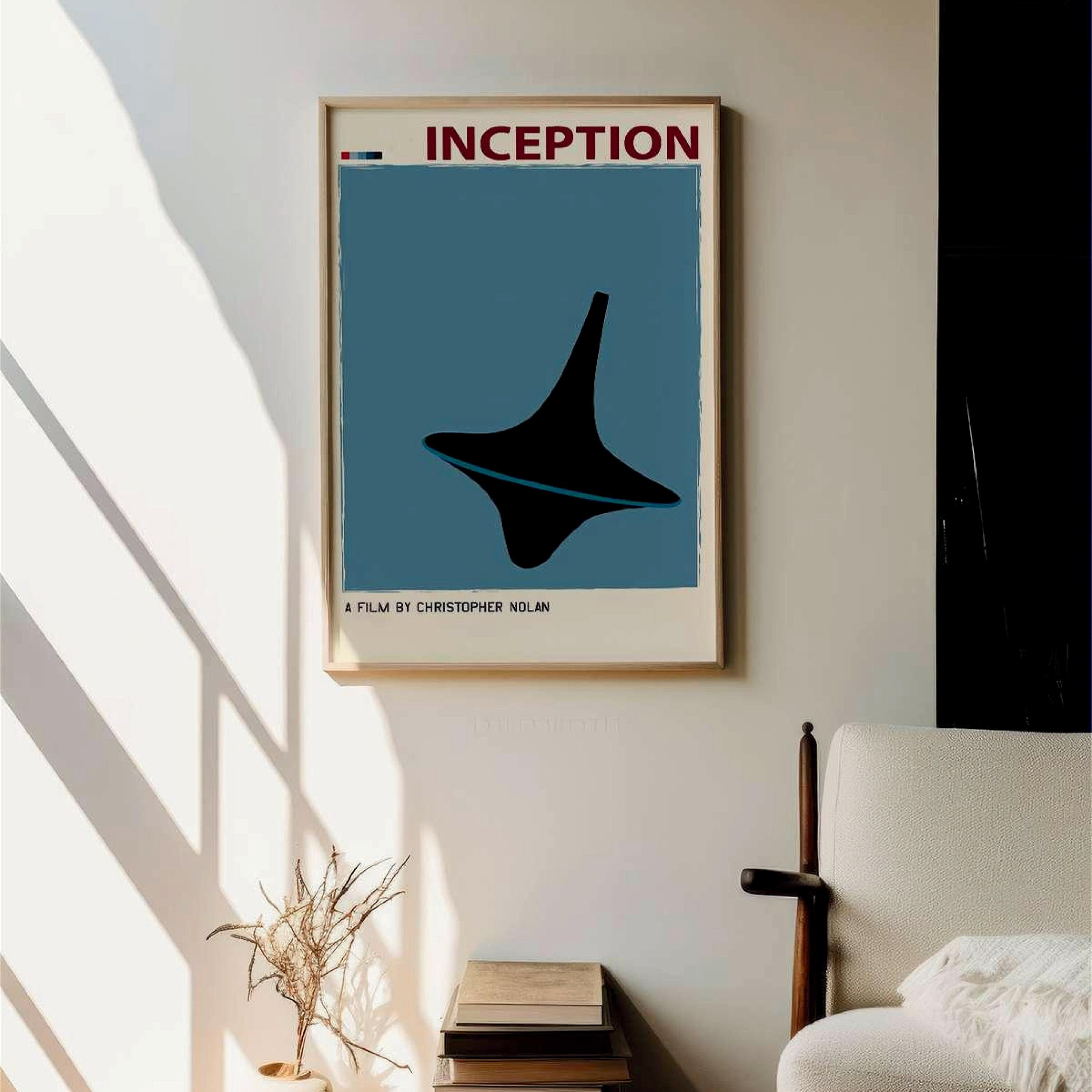 Inception Movie Poster Abstract Art Print Movie Wall Art Aesthetic ...