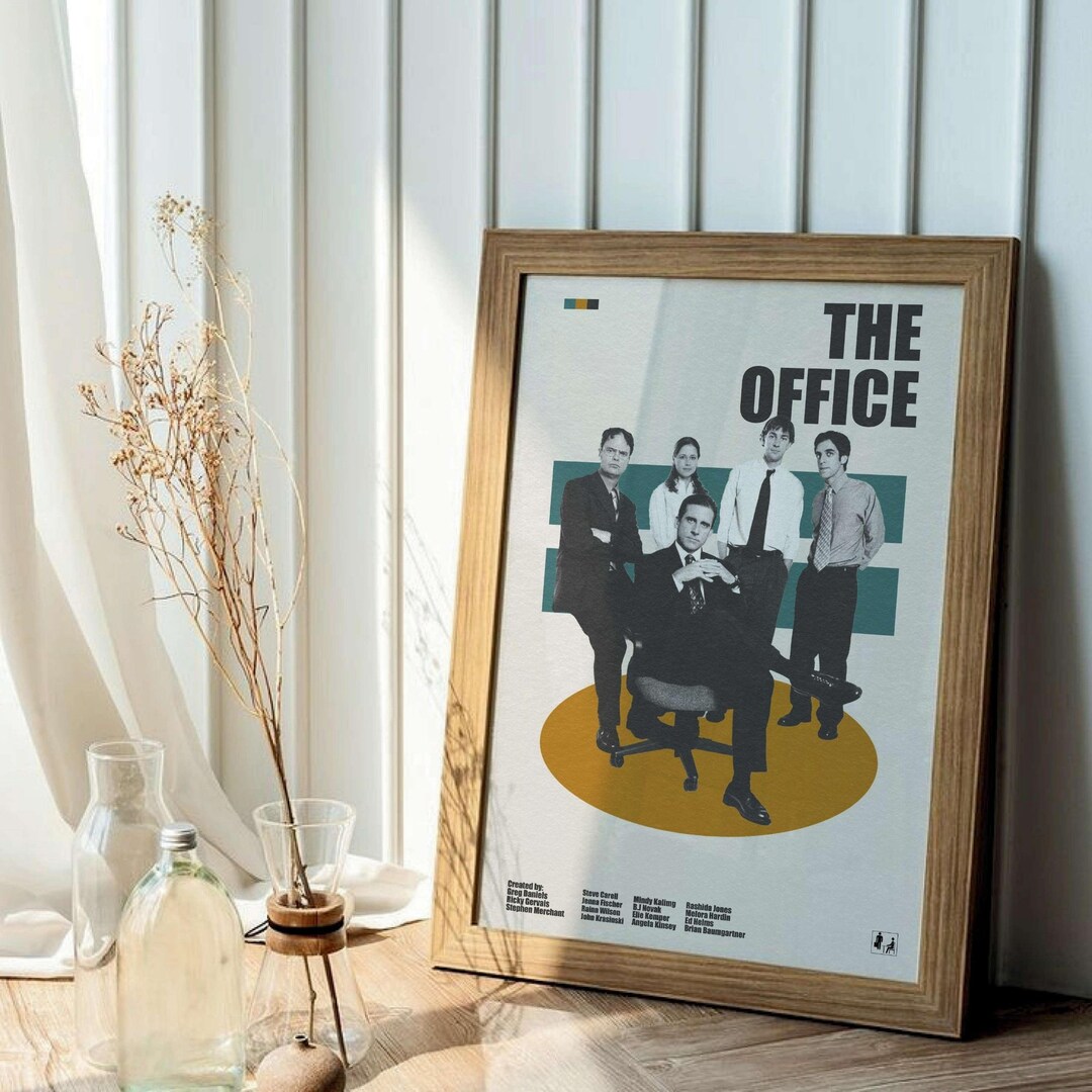 The Office TV Series Poster: Mid-century Modern Minimalist Art (digital ...