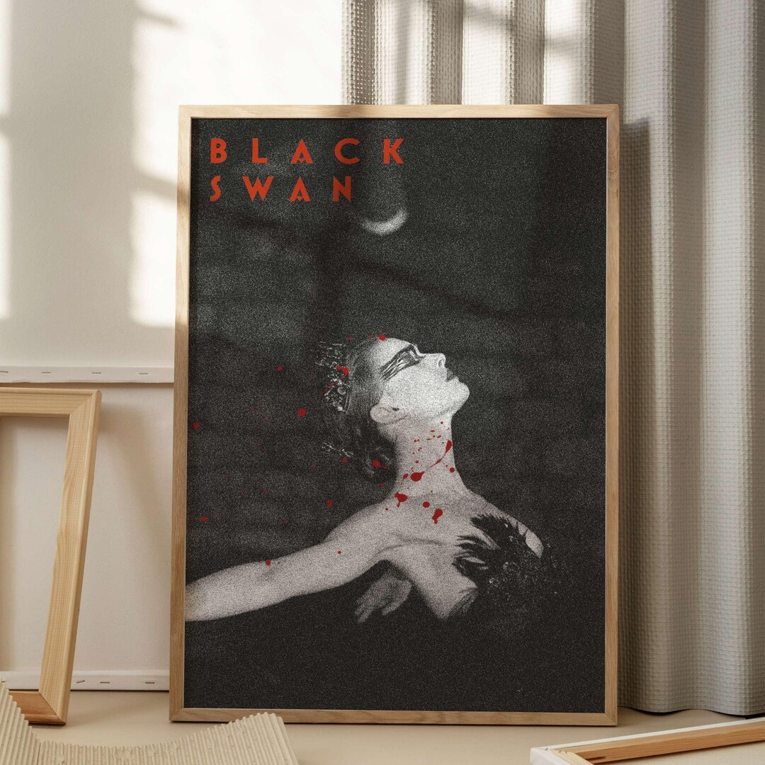 Black Swan Poster | Movie Wall Art | Midcentury Poster | Minimalist Art ...