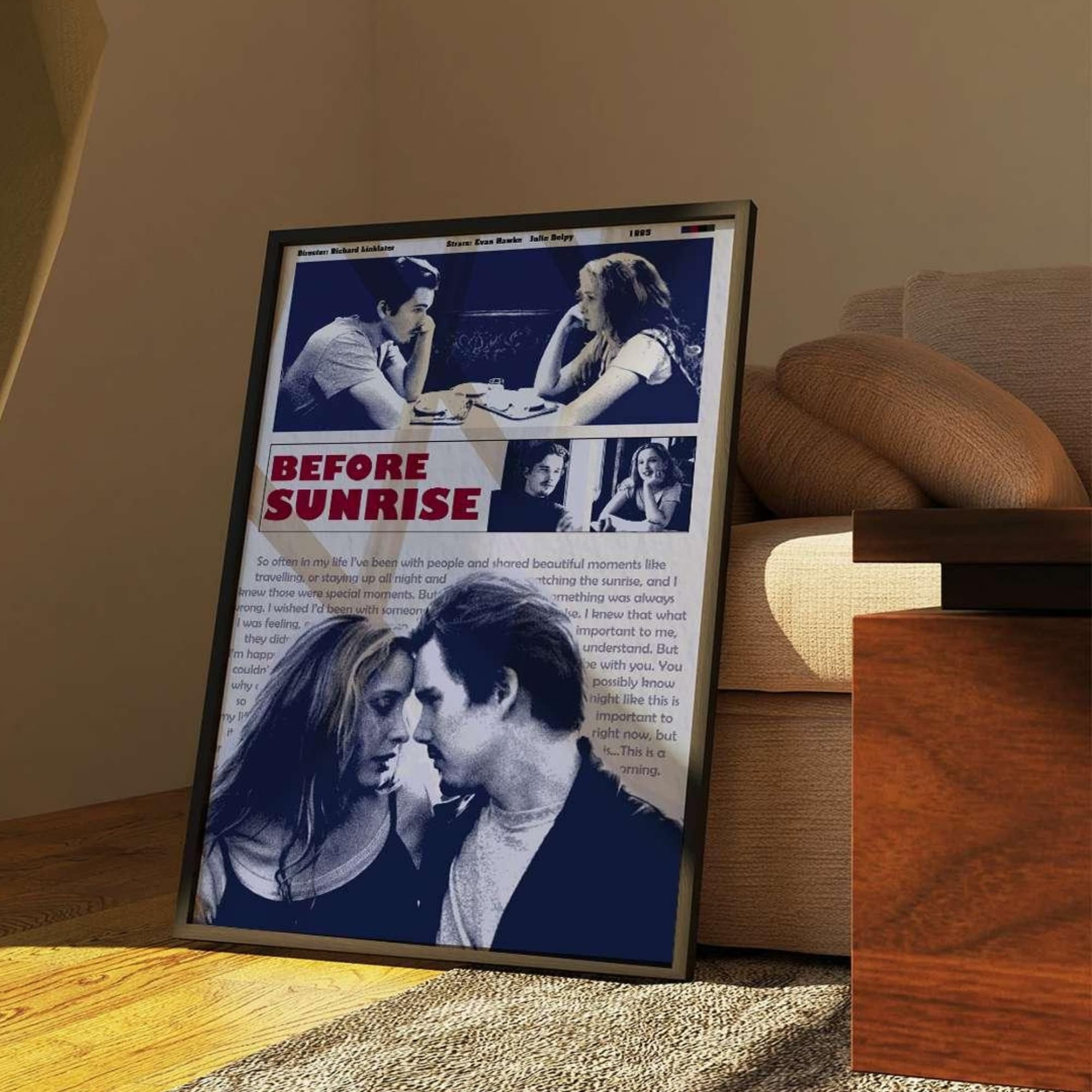 Before Sunrise Poster Movie Poster Vintage Wall Art Digital Download ...