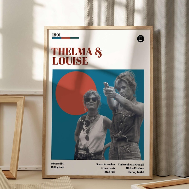 Thelma and Louise Poster Movie Art Print Retro Wall Art Aesthetic ...