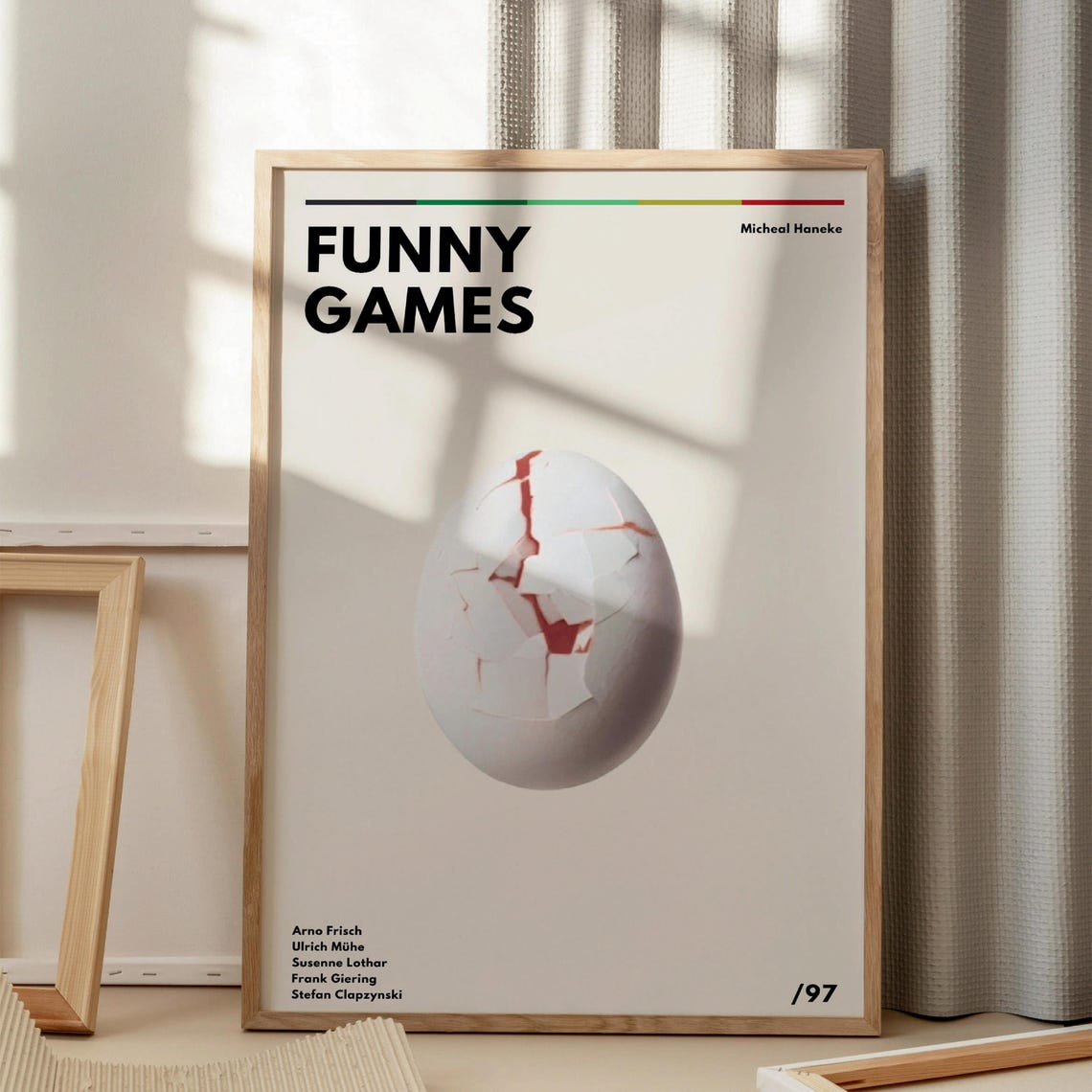Pôster do filme Funny Games: Impressão artística minimalista (download ...