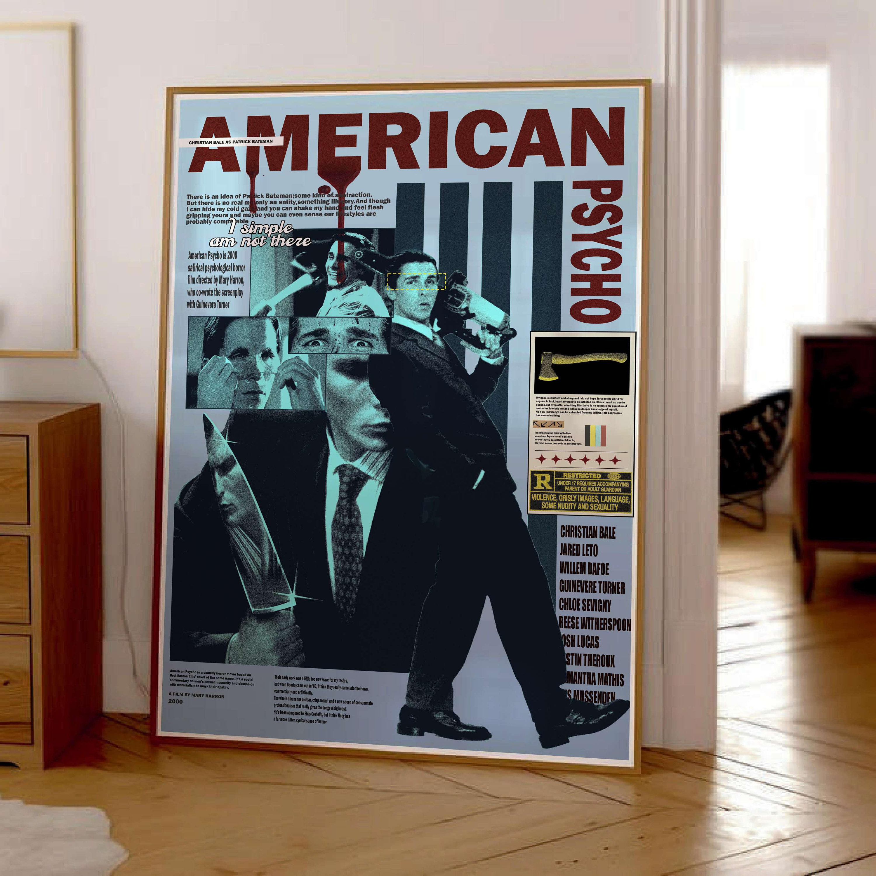 American Psycho Poster Rare