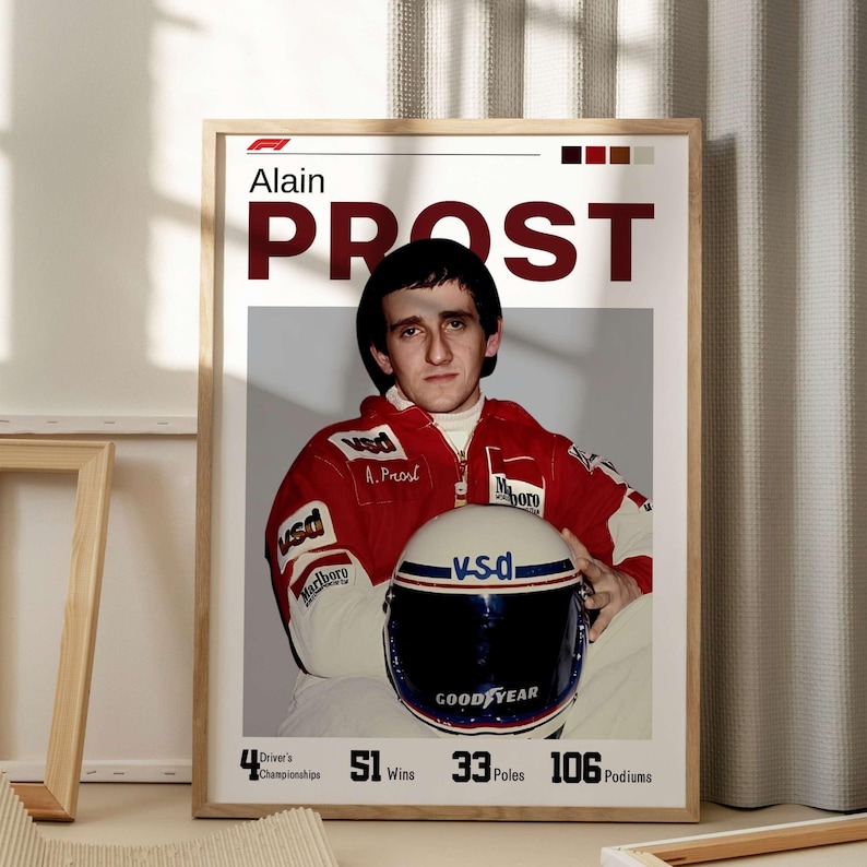 Formula 1 Legends Poster Formula 1 Wall Art Ayrton Senna niki Lauda ...