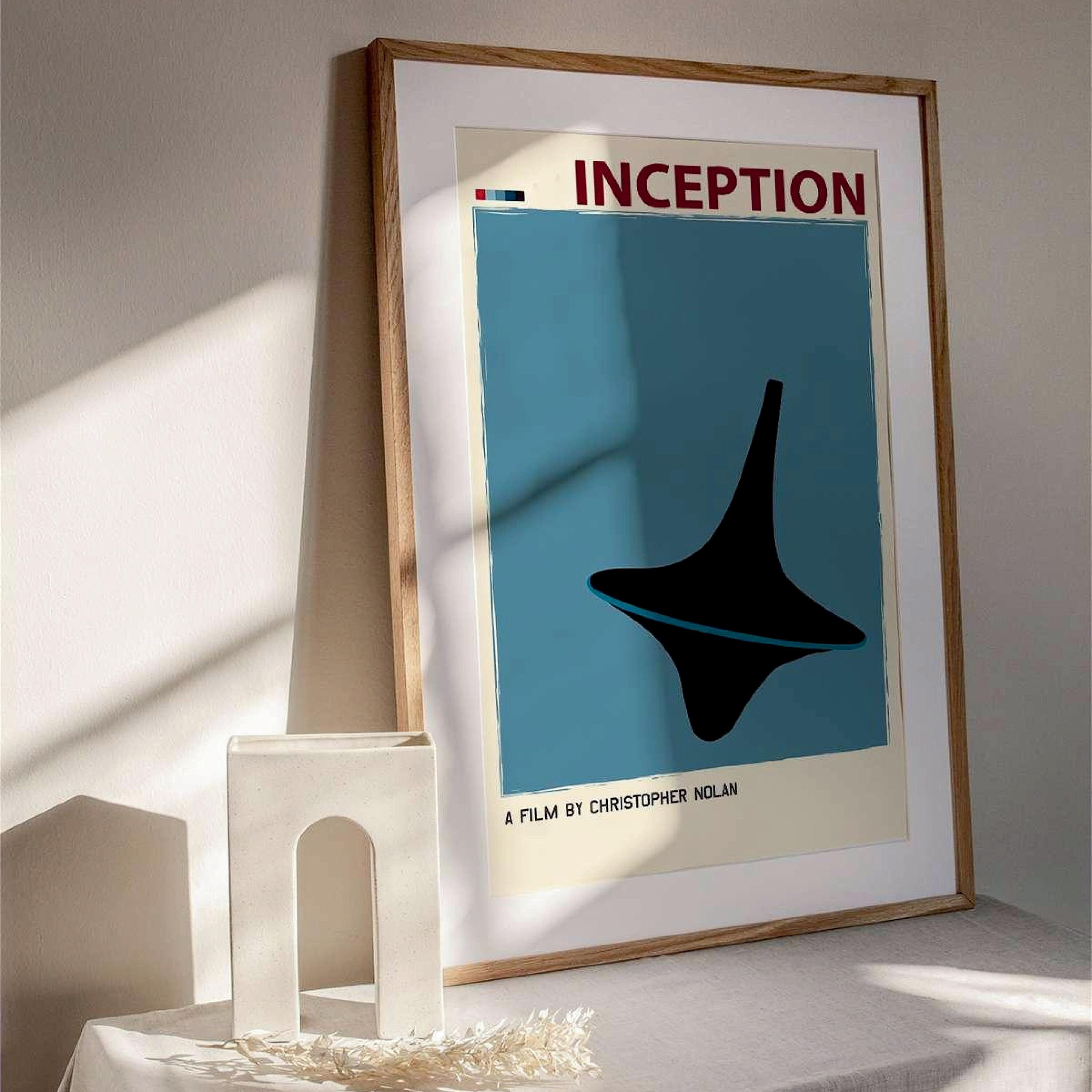 Inception Movie Poster Abstract Art Print Movie Wall Art Aesthetic ...