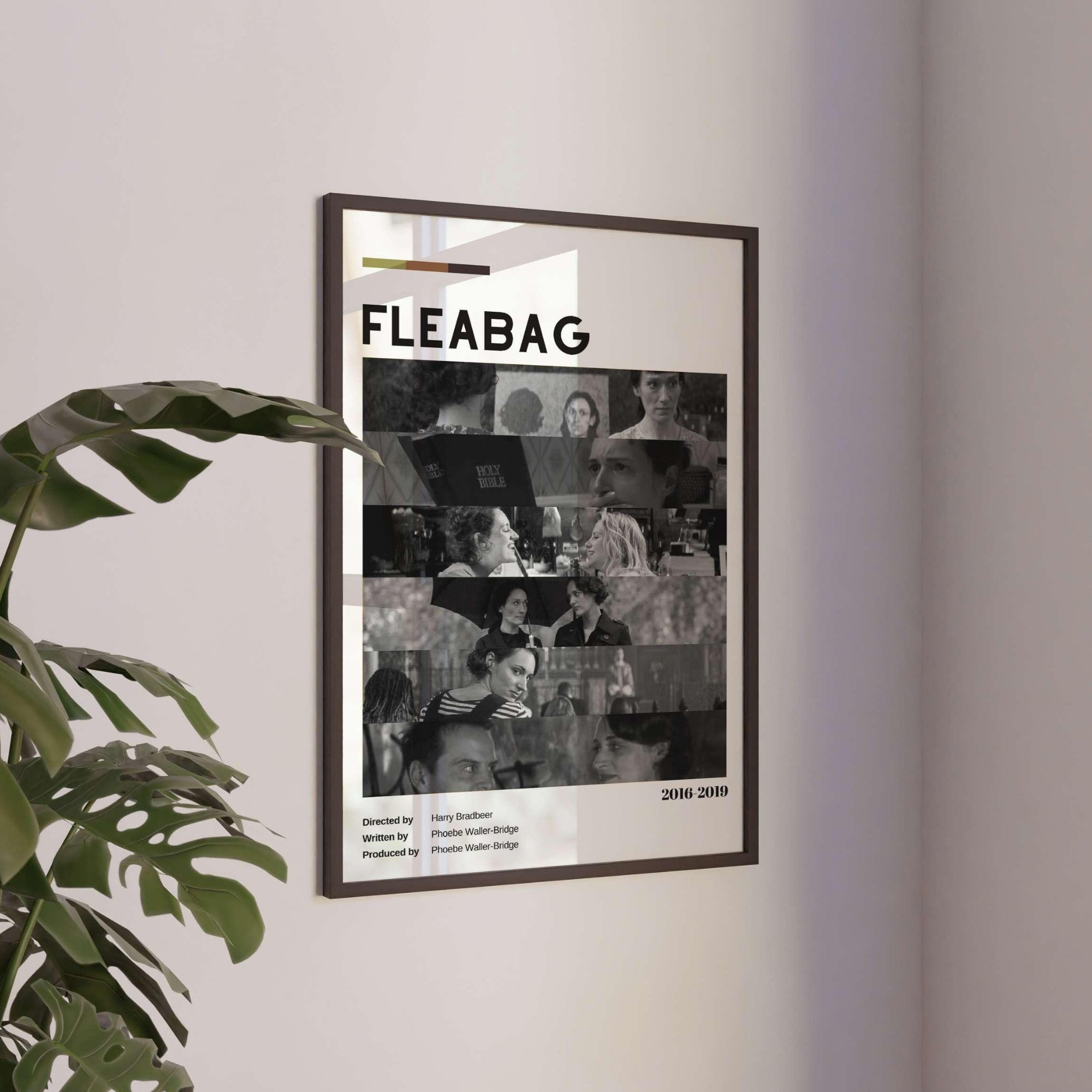 Fleabag Tv Show Poster Black White Poster Vintage Art Print Tv Show ...