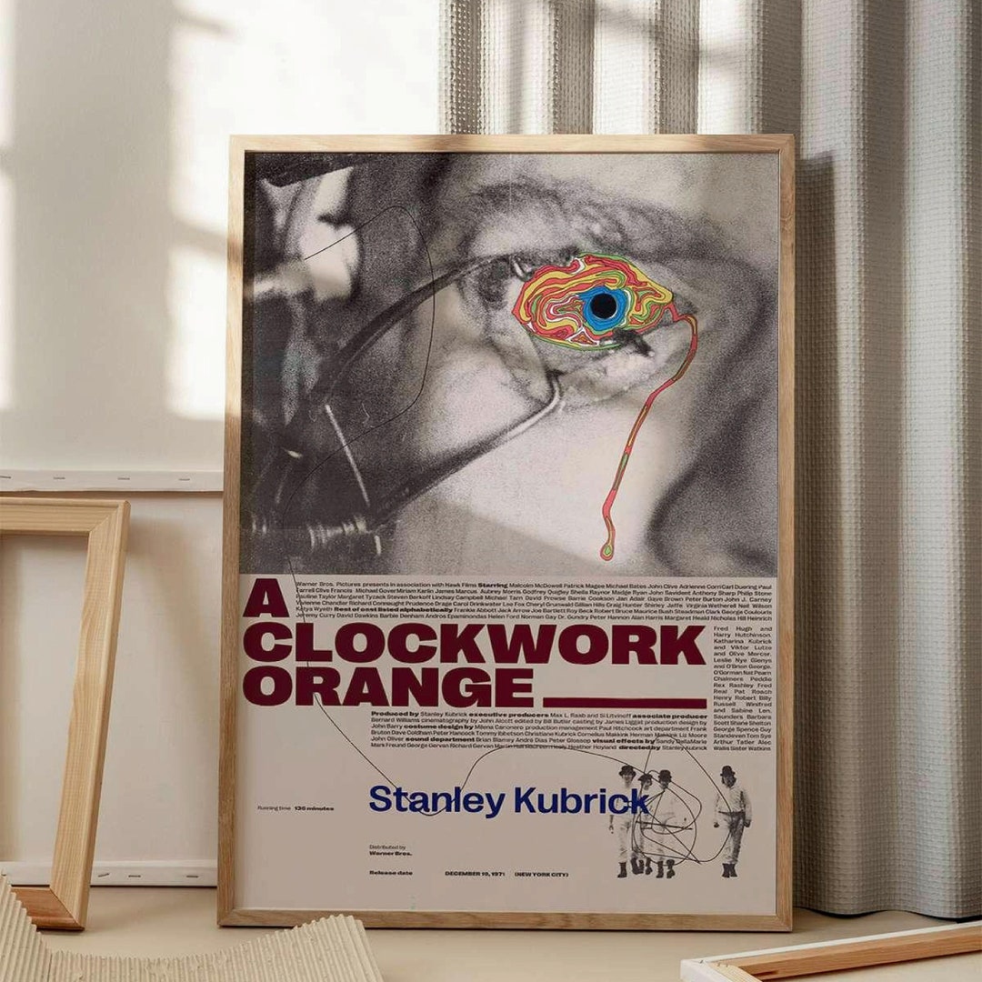 A Clockwork Orange Poster: Stanley Kubrick Minimalist Art (digital ...