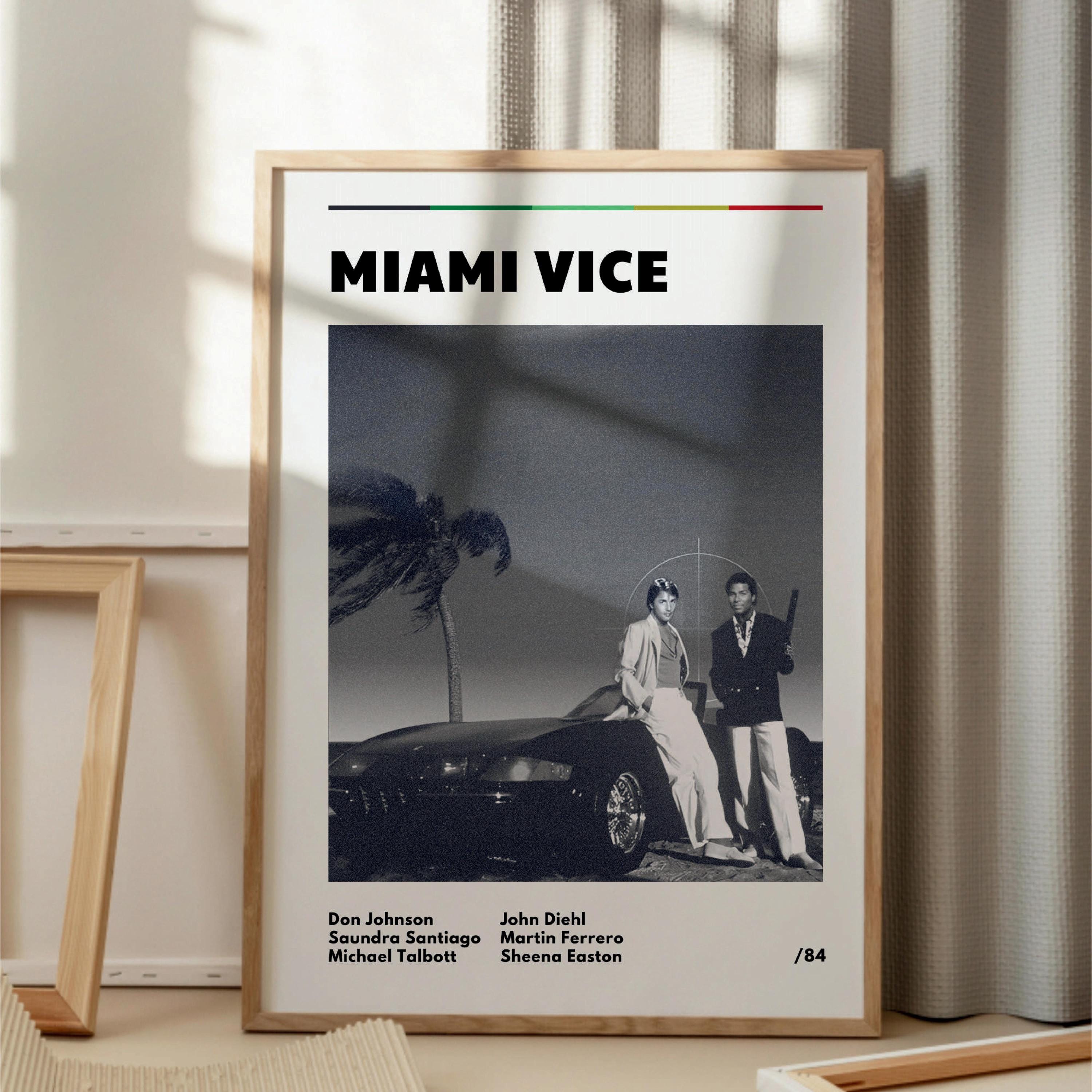 Miami Vice Poster, 80s TV Show Art Print (digital Download) - Etsy