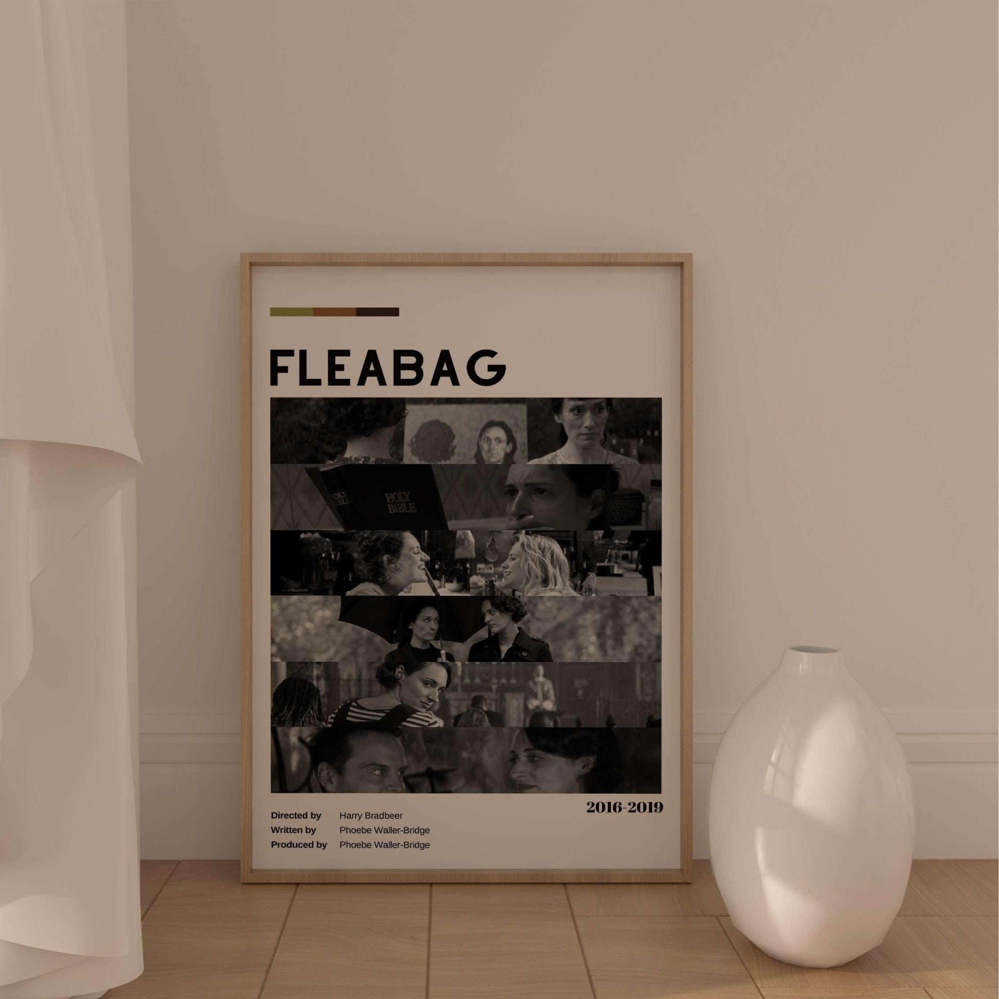 Fleabag Tv Show Poster Black White Poster Vintage Art Print Tv Show ...