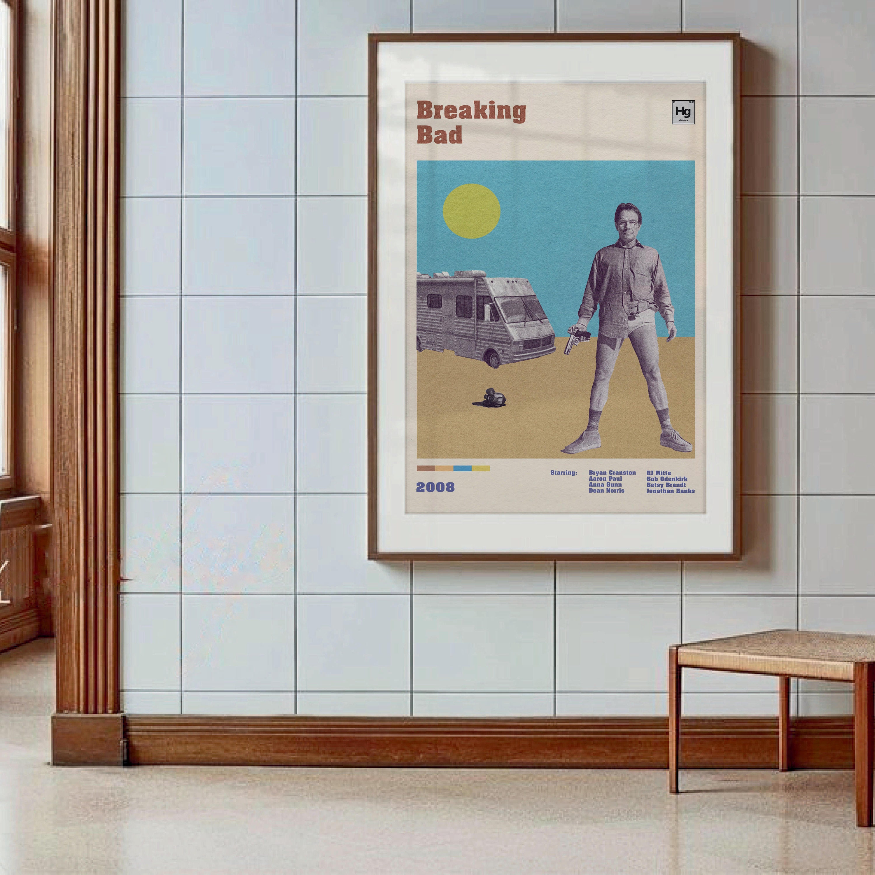 Breaking Bad Poster Tv Series Art Print Mid-century Poster Digital ...