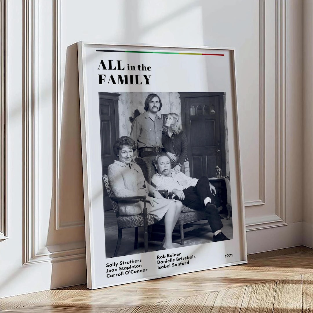 All in the Family TV Show Poster: Retro Sitcom Art (digital Download ...