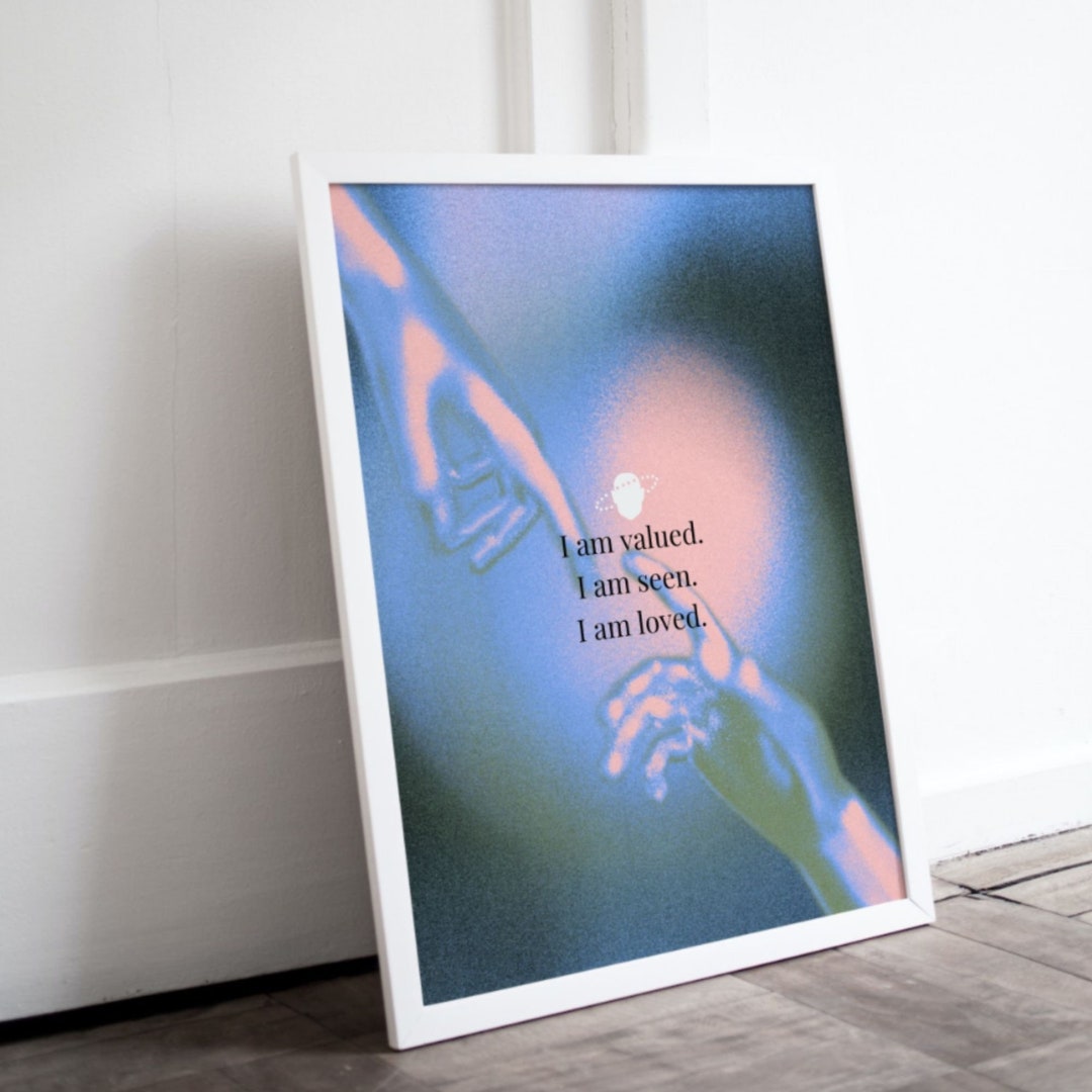 Positive Affirmation Print: Ethereal Retro Wall Art (digital Download ...