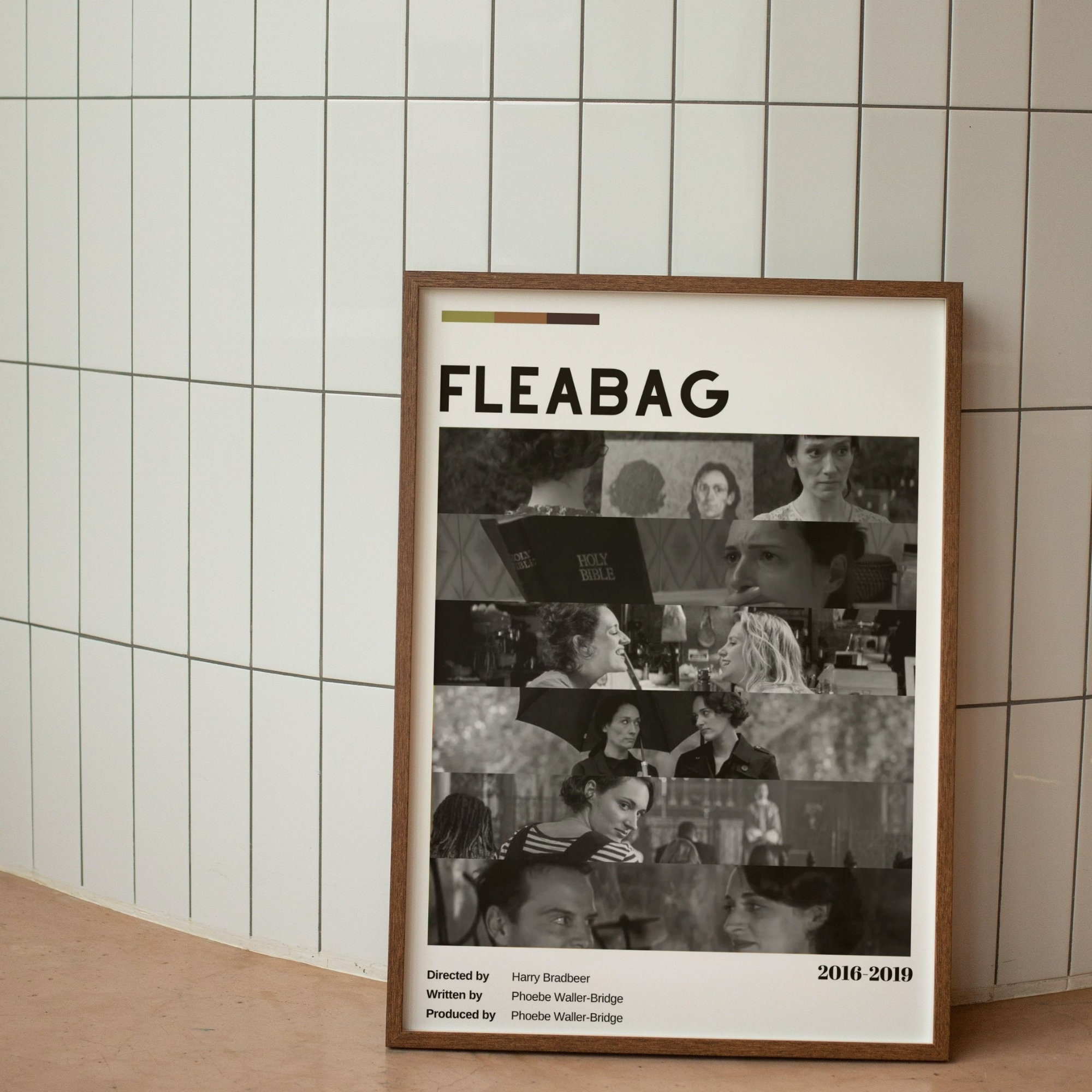 Fleabag Tv Show Poster Black White Poster Vintage Art Print Tv Show ...